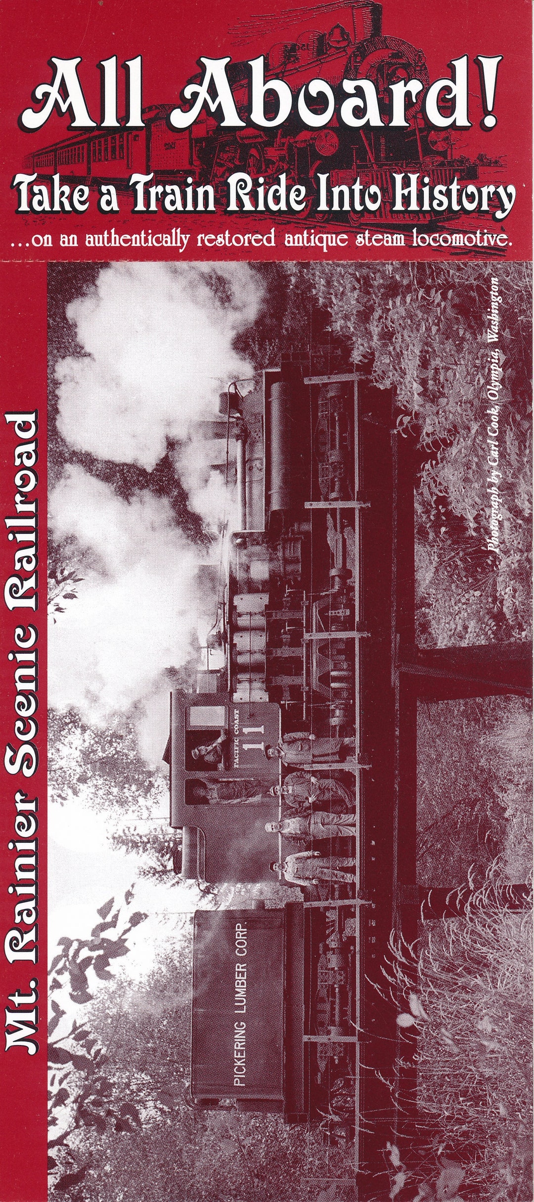 Mt. Rainer Scenic Railroad Lot of 2 Brochures - Etsy