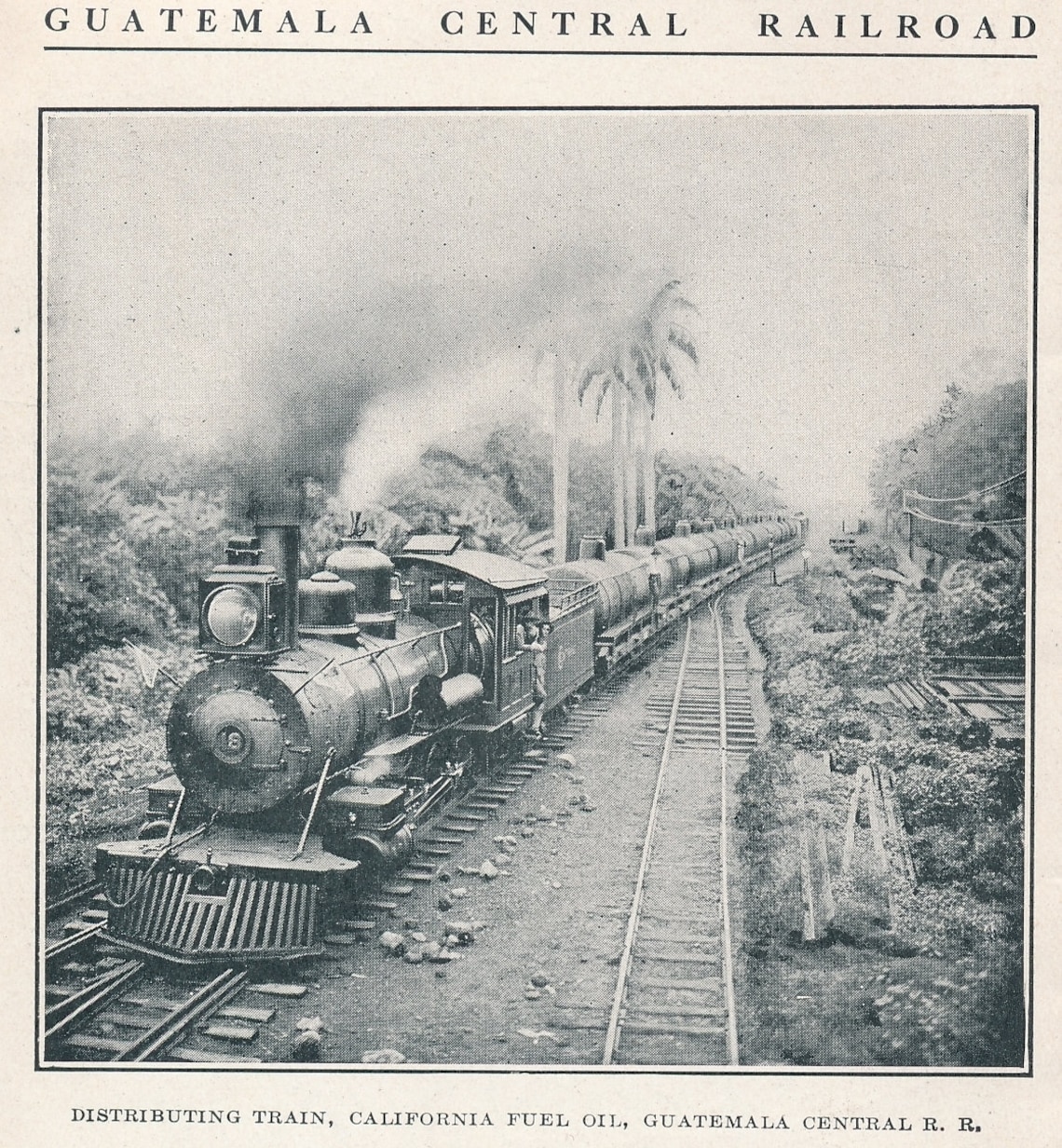 Guatemala Central Railway Timetable, Brochure and Map Dated January 1 ...