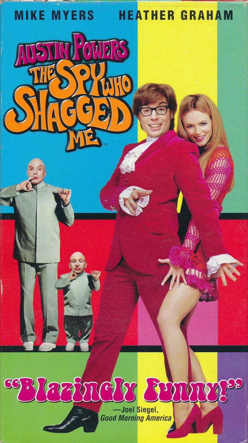 The Spy Who Shagged Me Austin Powers VHS - Etsy