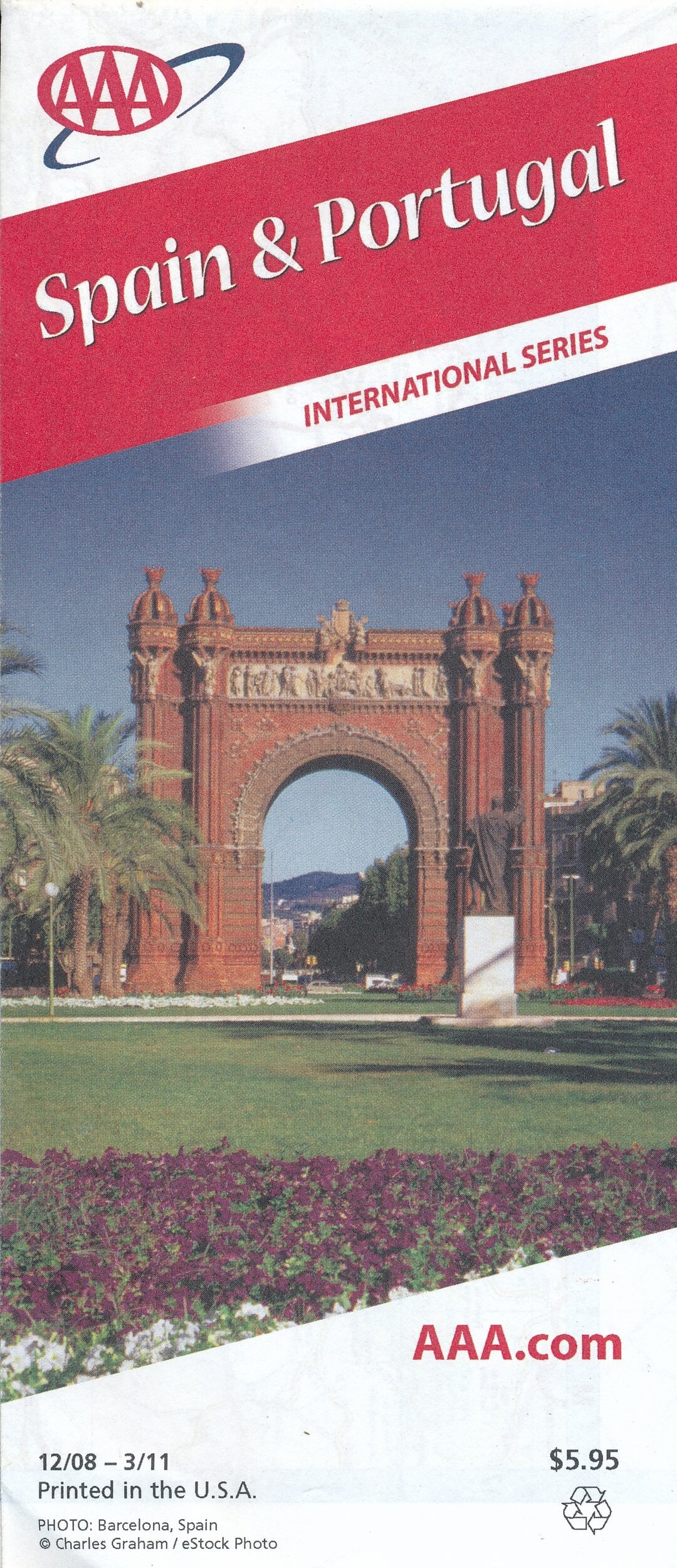 AAA International Map Spain and Portugal 2008 Brand New - Etsy