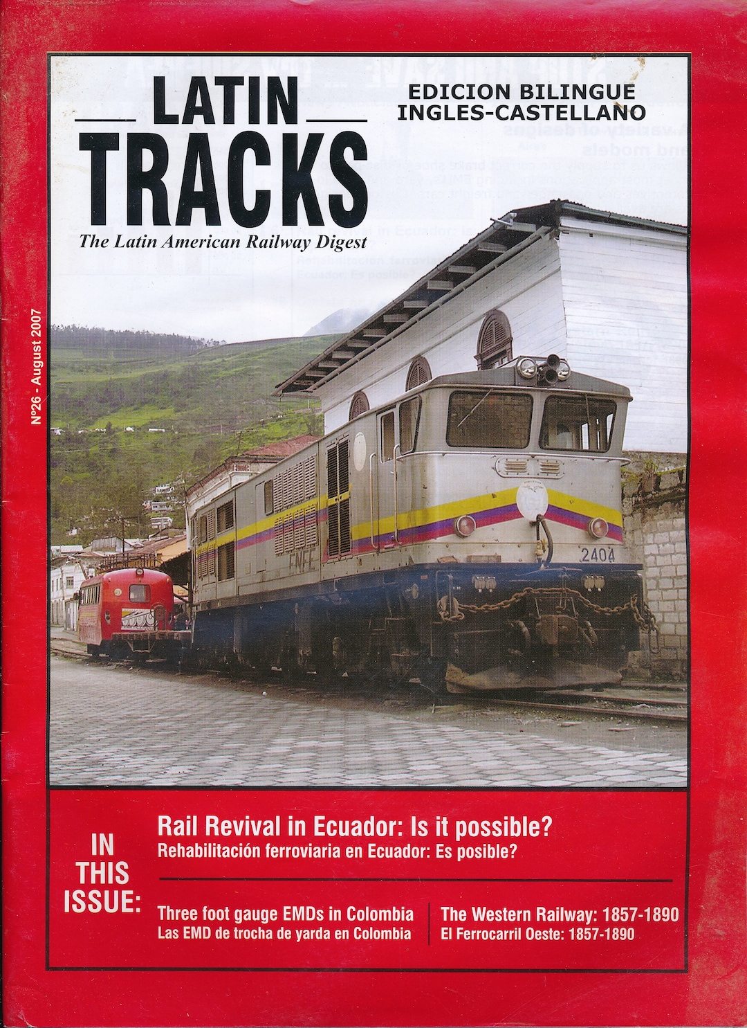 Latin Tracks the Latin American Railway Digest Magazine August 2007 - Etsy