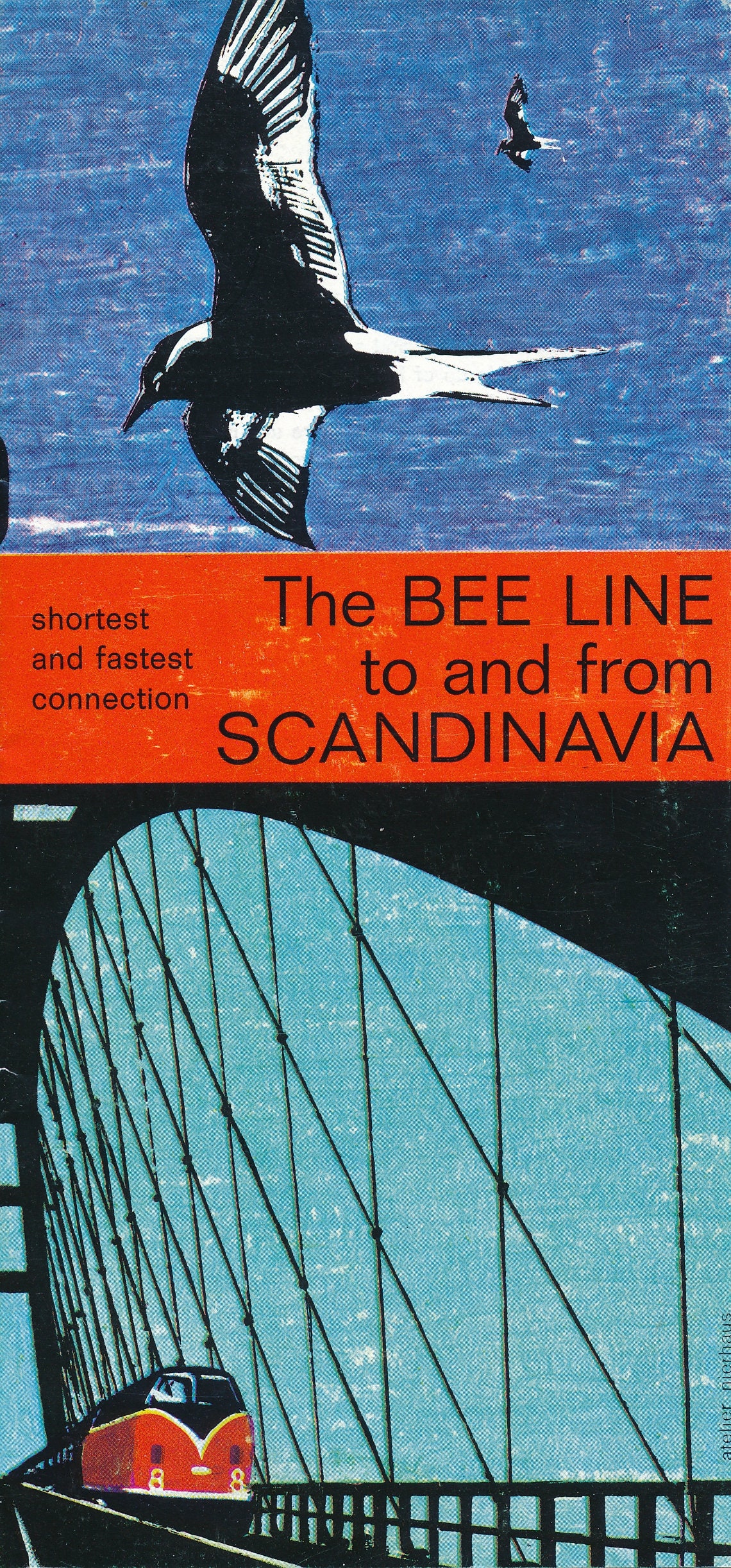 The Bee Line to and From Scandinavia 1965 German Federal Railroad ...