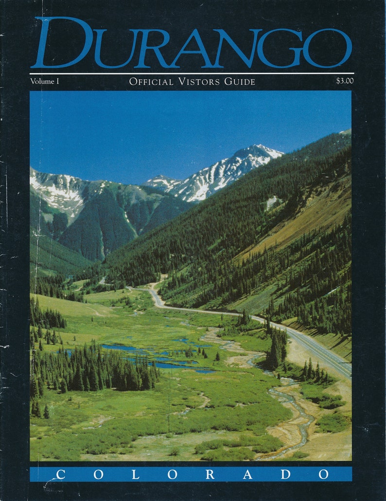 Durango Colorado Official Vistors Guide Vol. 1 1995 very - Etsy