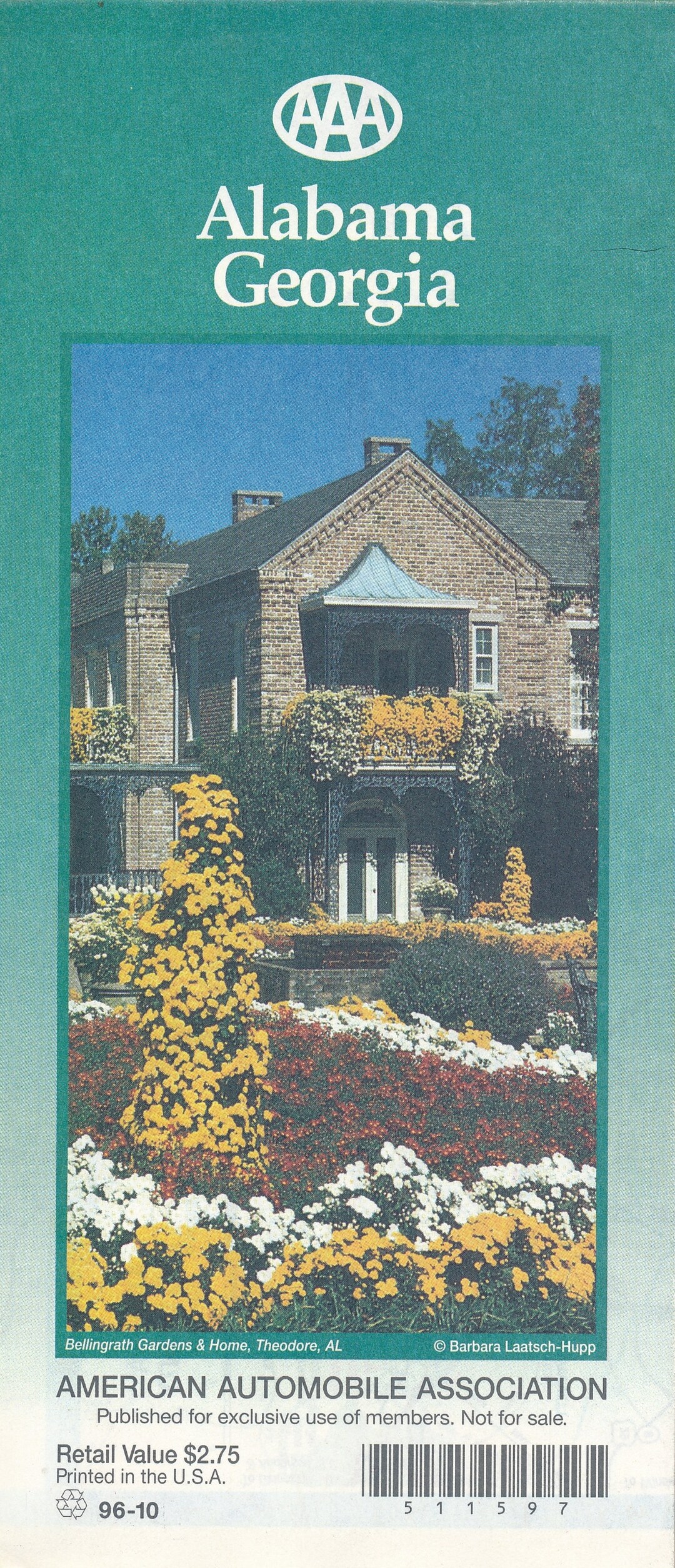 AAA Map Alabama and Georgia 1996 Brand New - Etsy