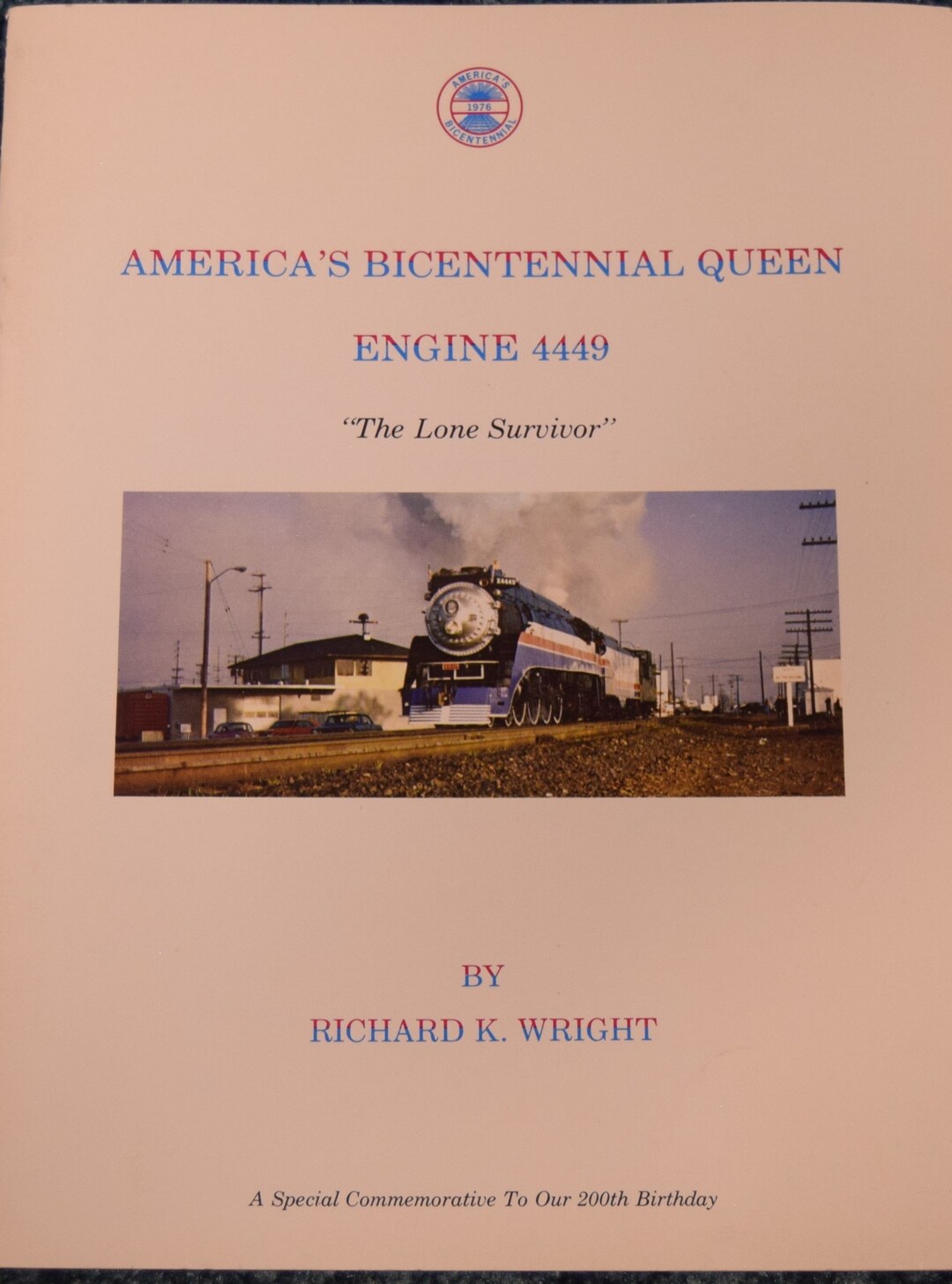 America's Bicentennial Queen Engine 4449 by Richard K. Wright 1975 - Etsy