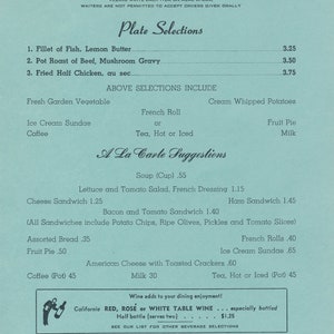 Southern Pacific Coffee Shop Menus Lot of 2 - Etsy