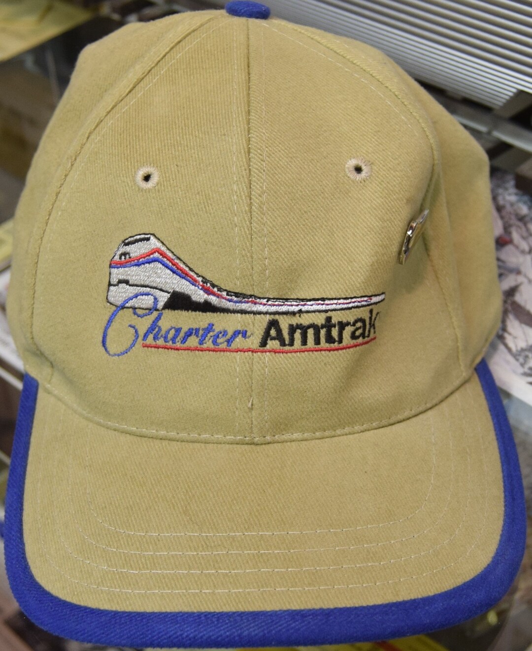 Amtrak Charter Cap/hat With Amtrak Charter Pin - Etsy