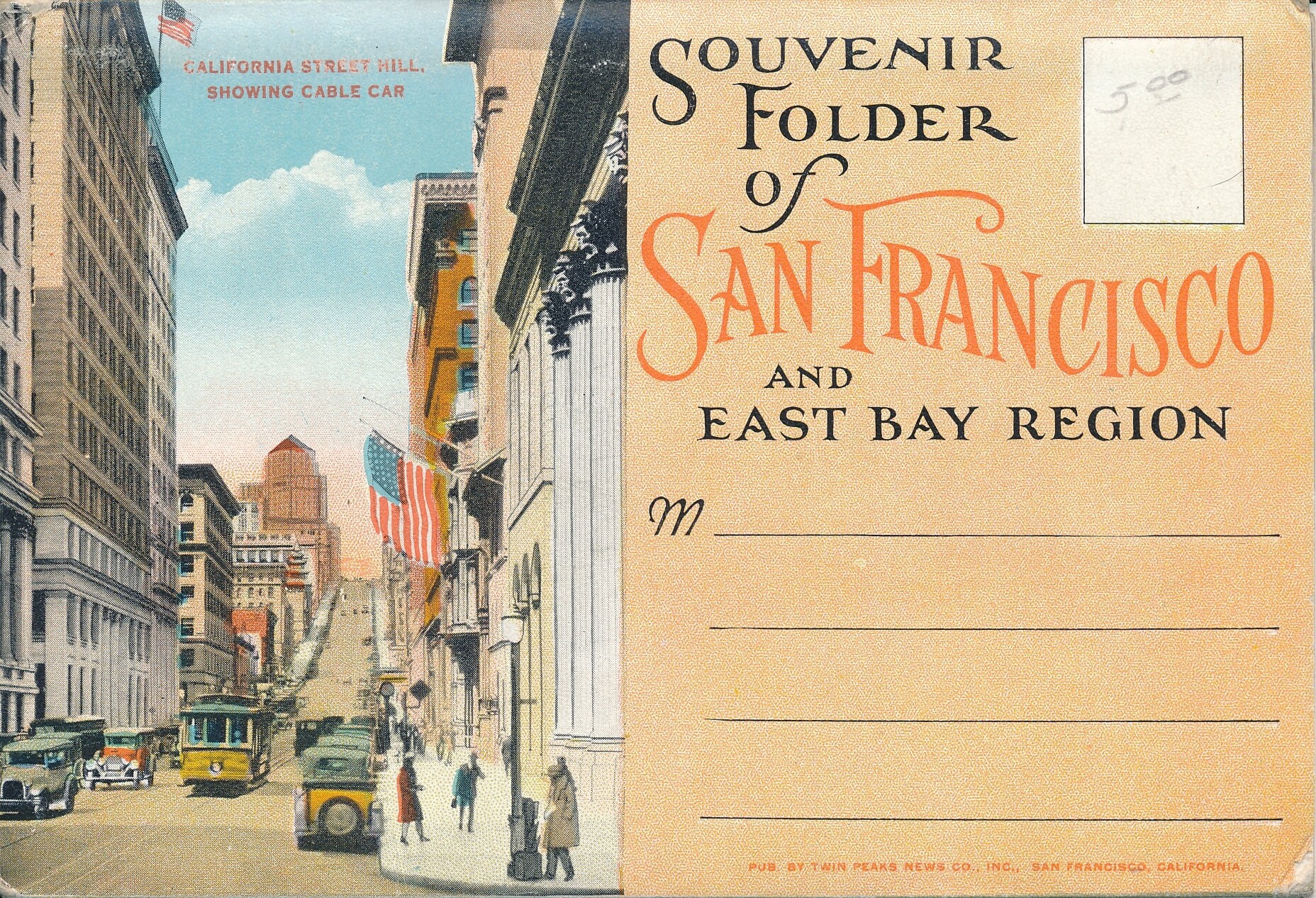 Vintage Antique Two Souvenir Folders of San Francisco and the East Bay ...