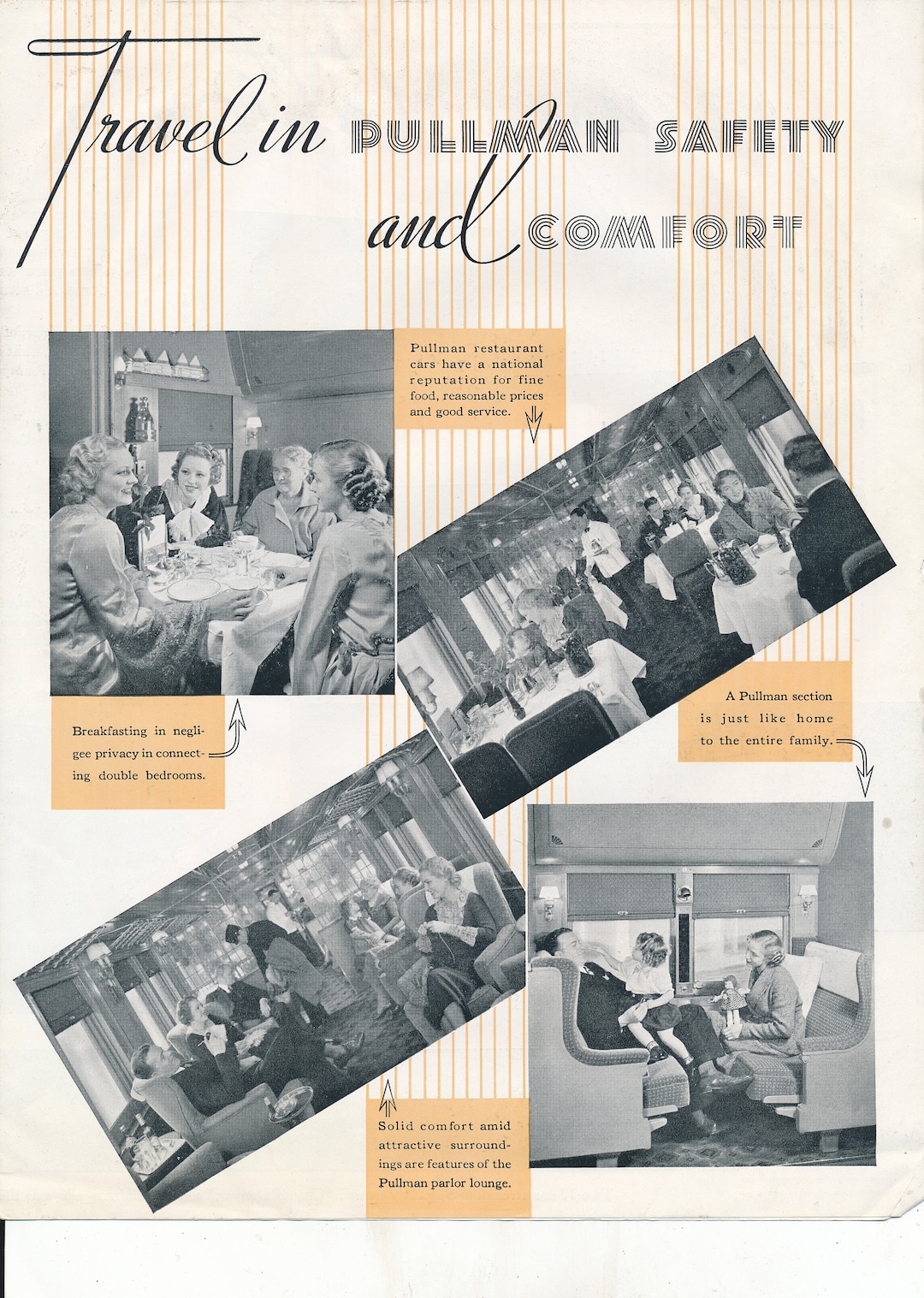 Travel in Pullman Safety and Comfort (brochure Promoting Pullman) Early ...
