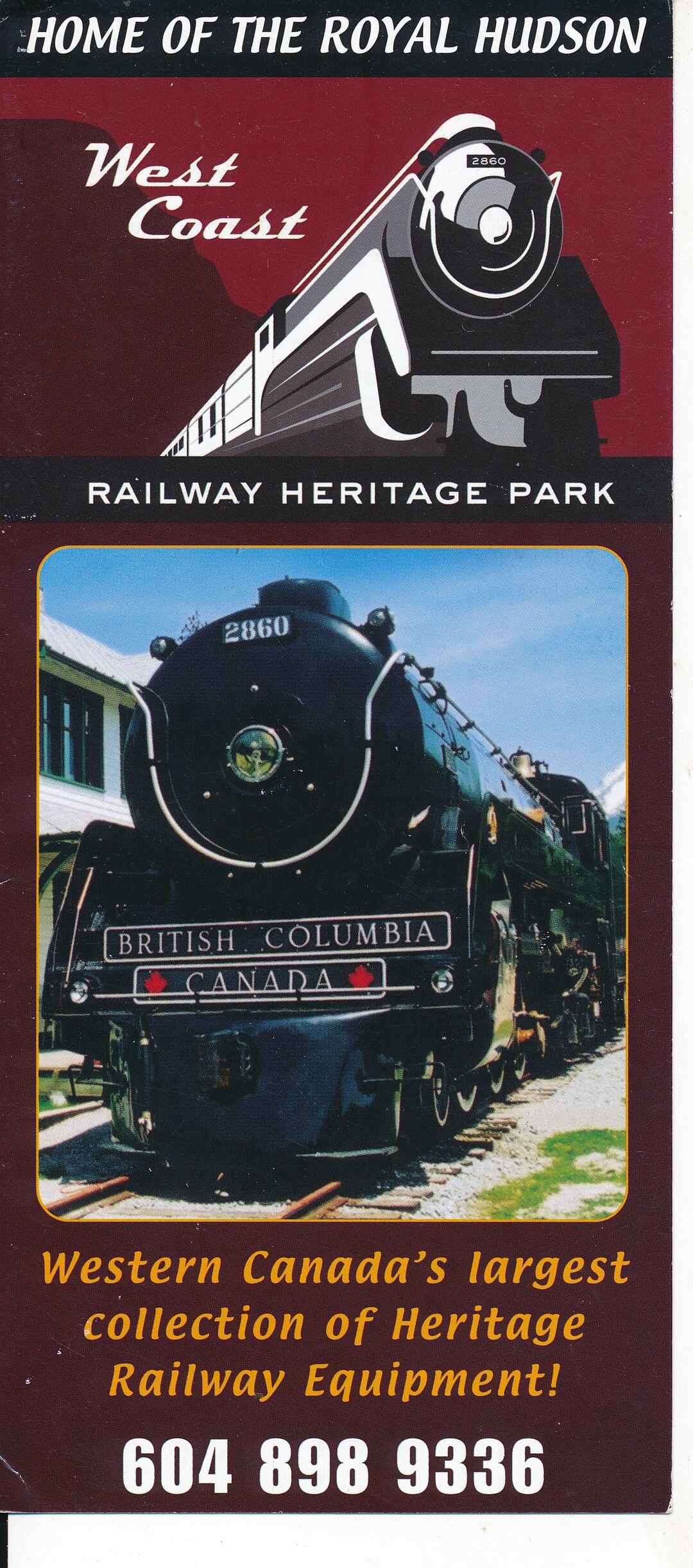 West Coast Railway Heritage Park Lot of 4 Brochures - Etsy