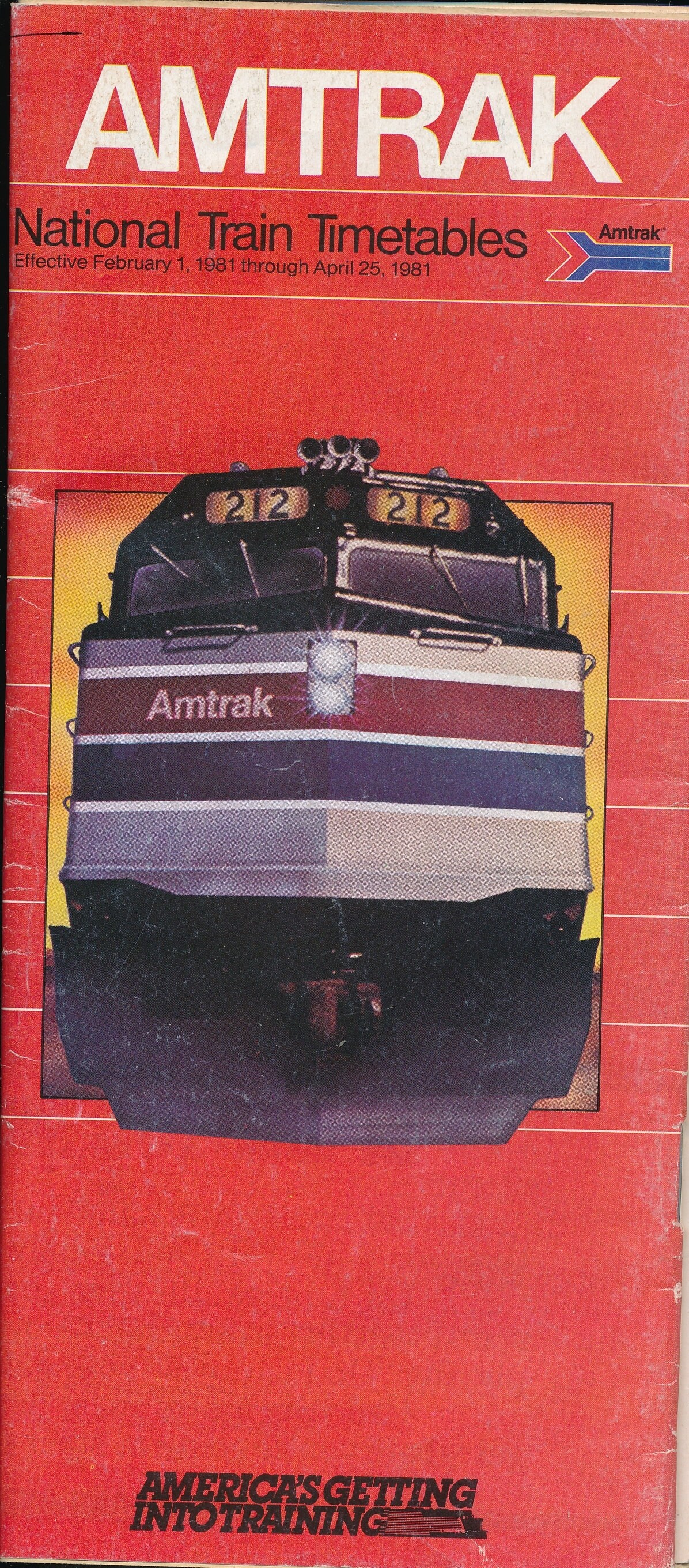 Amtrak National Timetable Lot of 4: May 19, 1974, October 29, 1978 ...