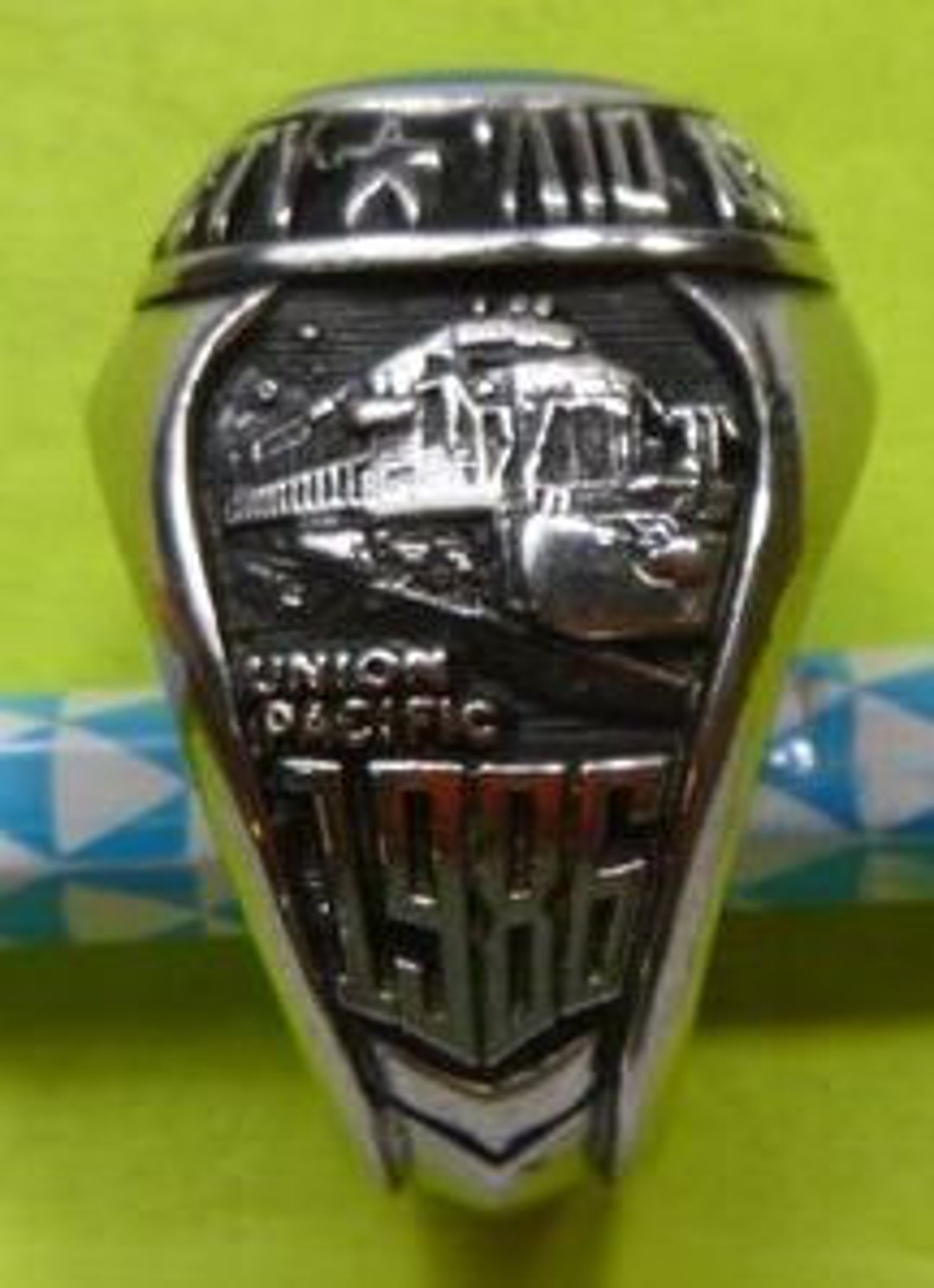 Union Pacific Railroad 1986 Safety Ring Feather River Division Blue ...