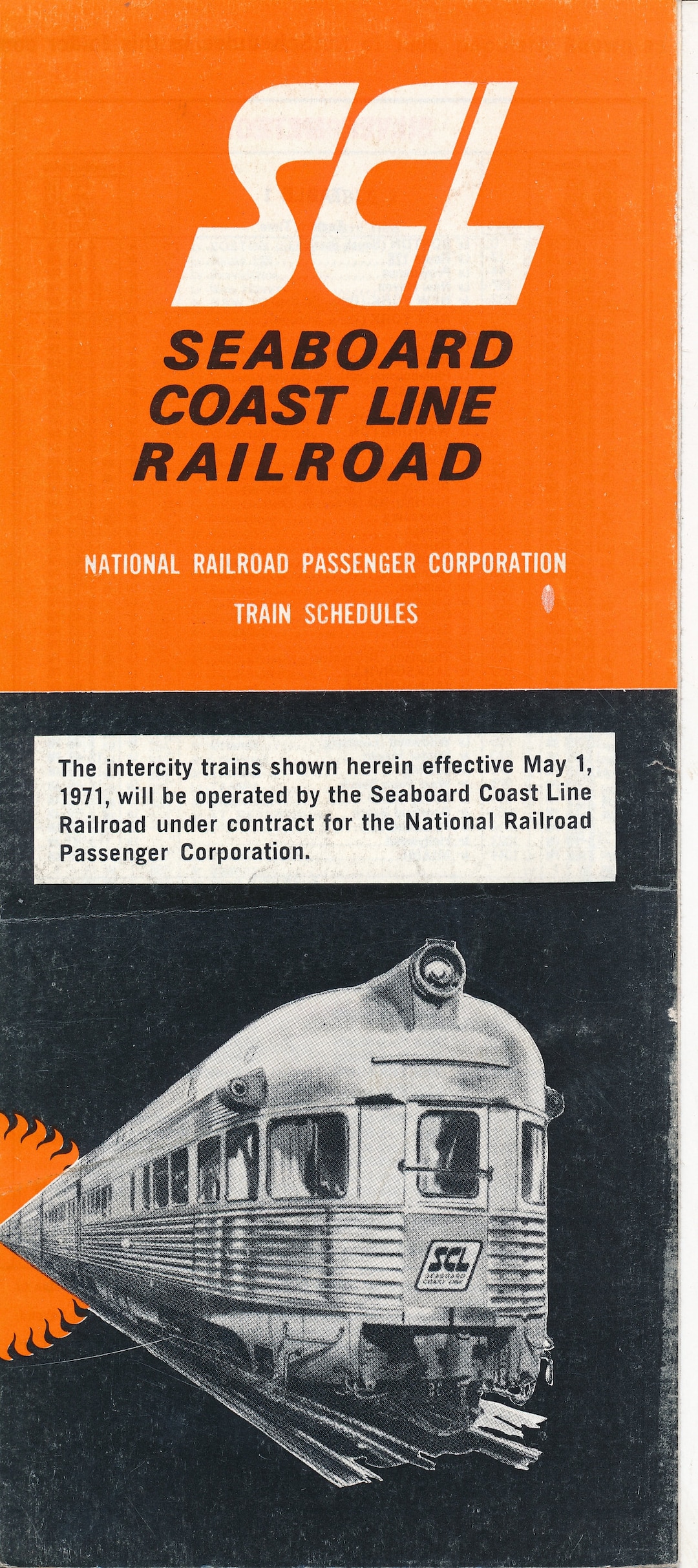 Seaboard Coast Line Railroad Public Timetable May 1, 1971 - Etsy