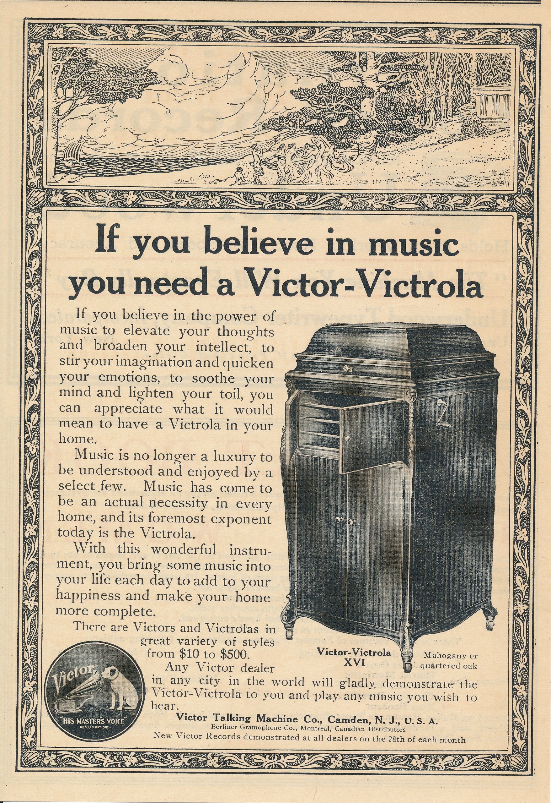 Vintage 3 Victor-victrola Magazine Print Ads From the 1910's - Etsy