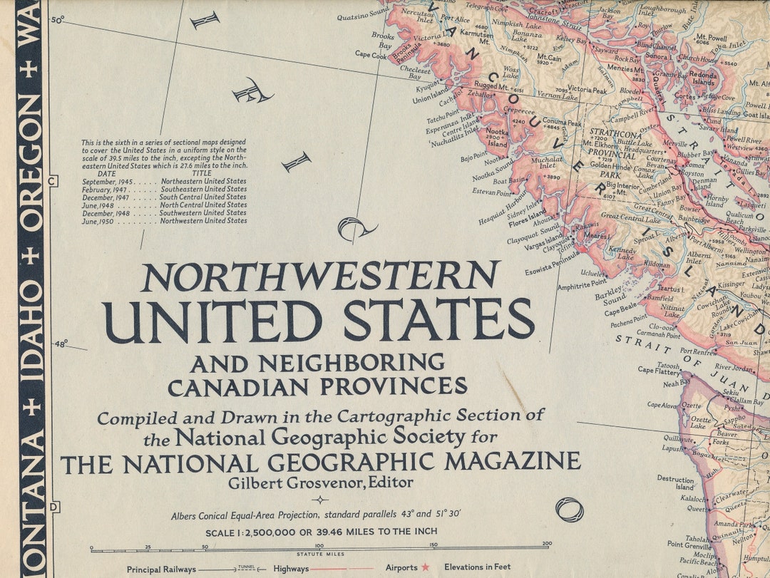 National Geographic Maps: Northwestern United States & Neighboring ...