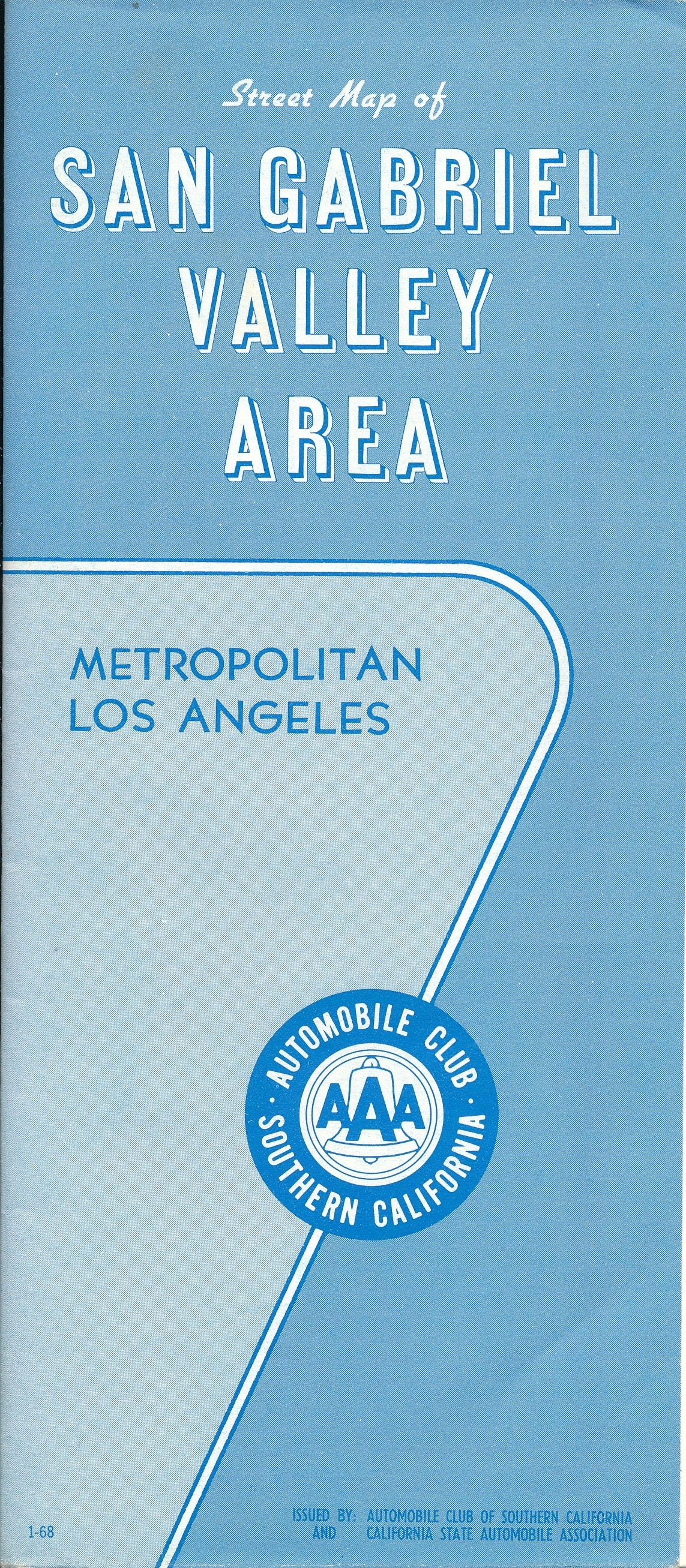 Southern California Maps: Vintage AAA Maps of Southern California Lot ...