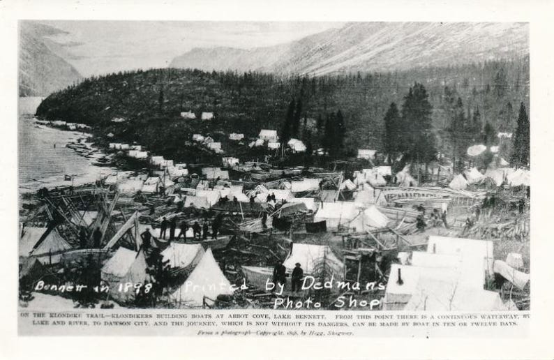 Set of 30 B&W Post Cards of Skagway, Alaska and the Gold Rush to ...