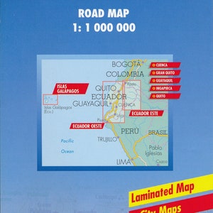 Ecuador Maps Lot of 2 Road Maps - Etsy
