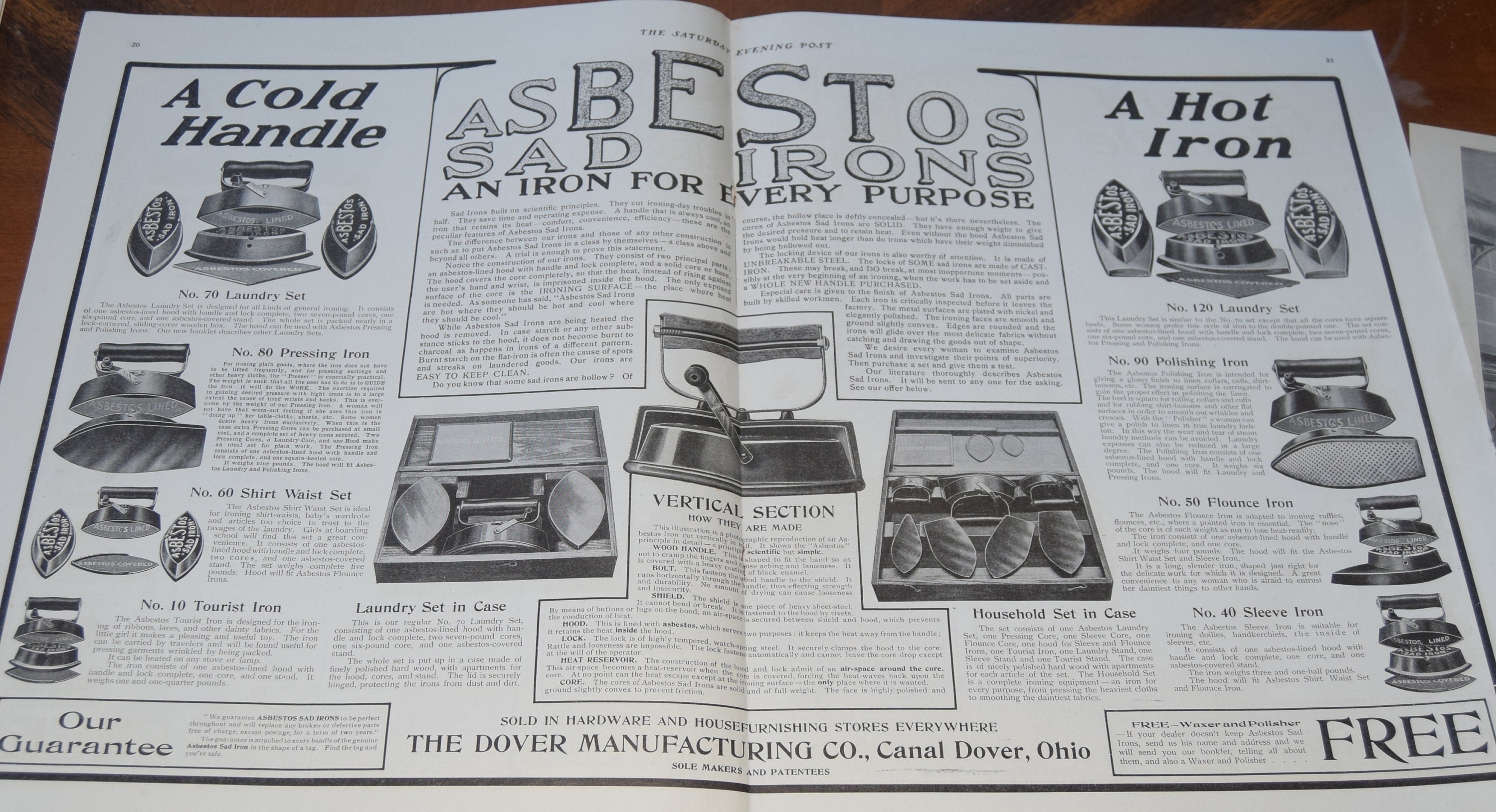 Vintage Magazine Print Ad's Early 1900's for Ironing and Sewing of Clothes Lot of 3 Assortment ...