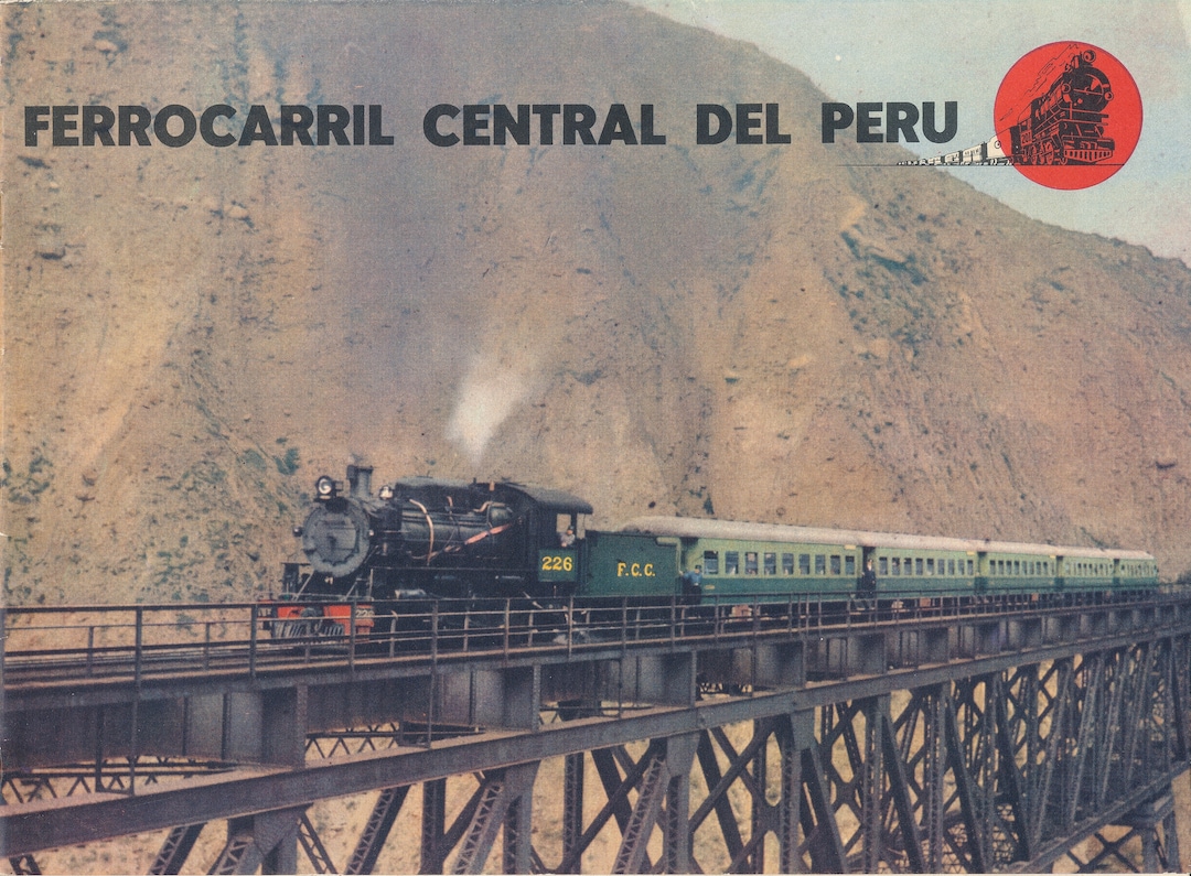 Ferrocarril Central Del Peru Brochure 1950's (very Rare) - Etsy