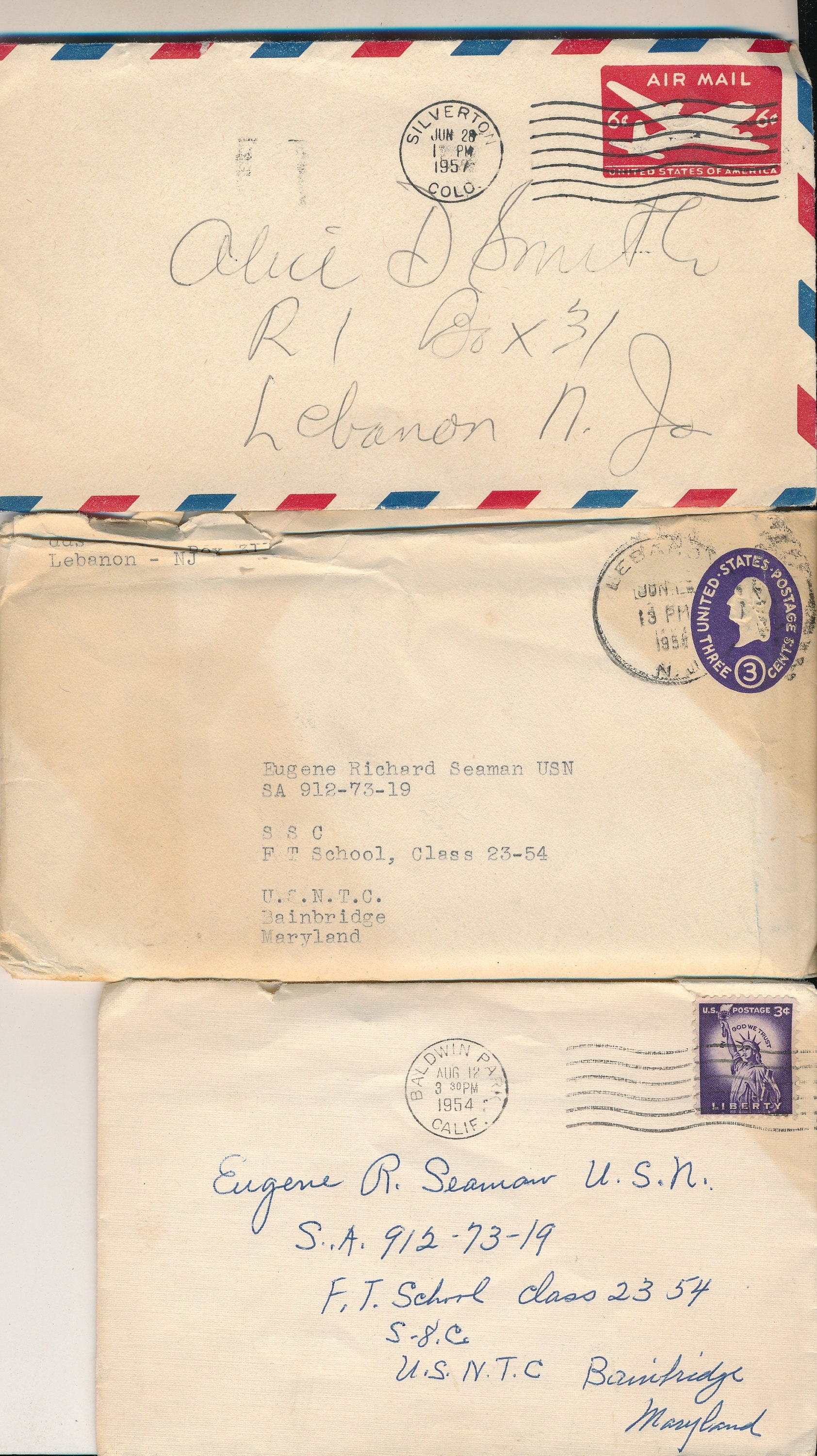 Old Letters and Evelopes/stamps/post Marks for a New Jersey Farmer and ...