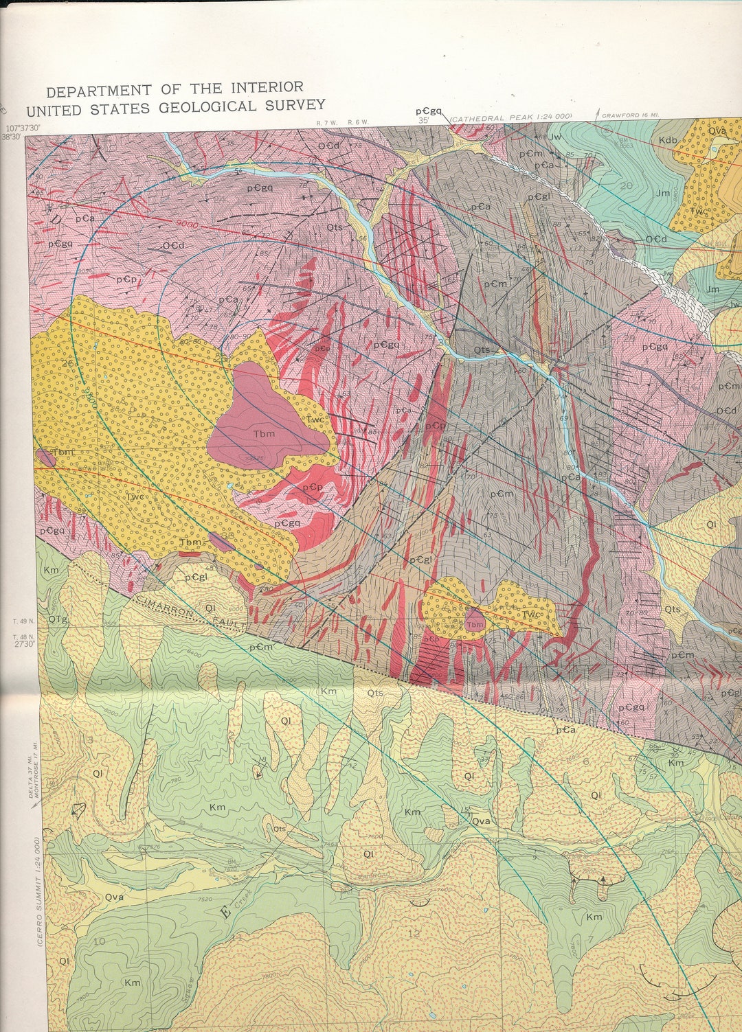 Geologic Map of the Black Canyon of the Gunnison River and Western ...