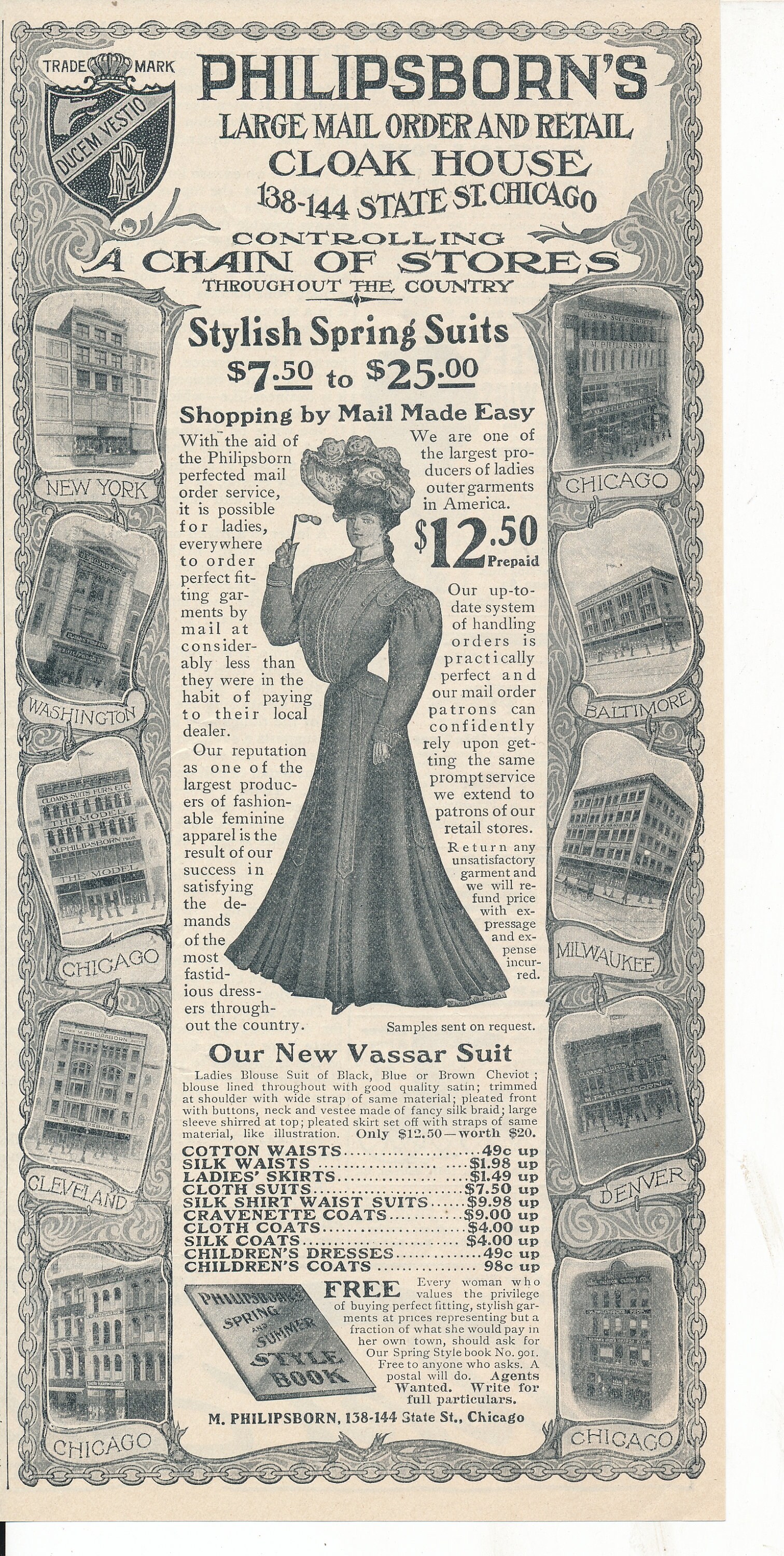 Vintage Magazine Print Ad's From the Early 1900's Lot of 2 for Women's ...