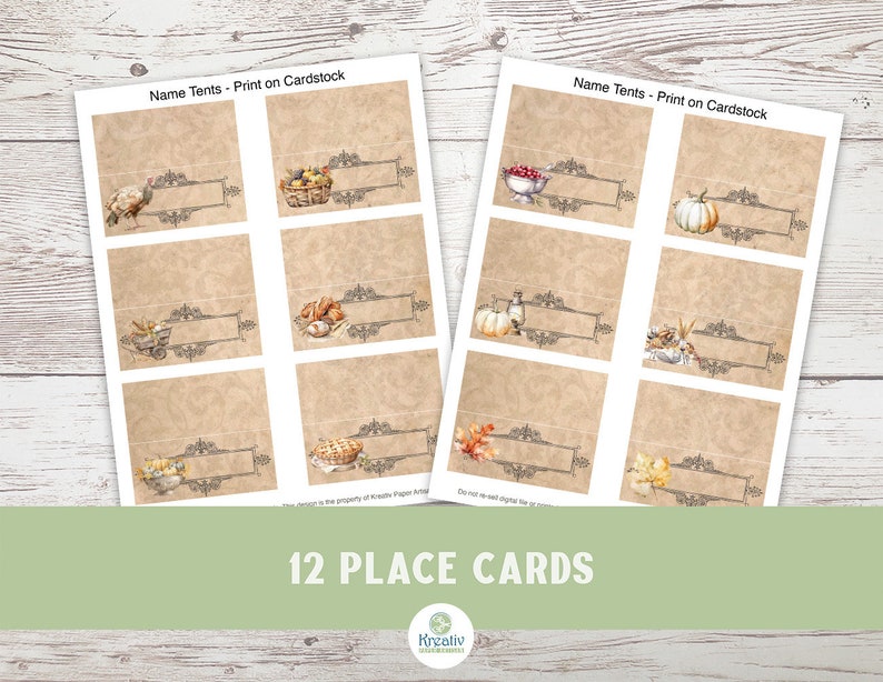 Printable Thanksgiving Dinner Party, Menu, Coasters, Napkin Rings, Wine ...