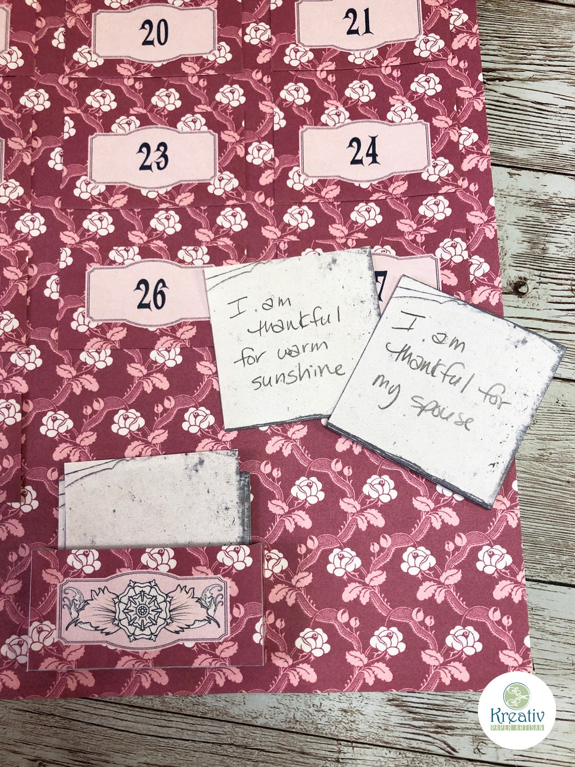 February Gratitude Calendar, Gratitude Jar Alternative, One Thousand ...