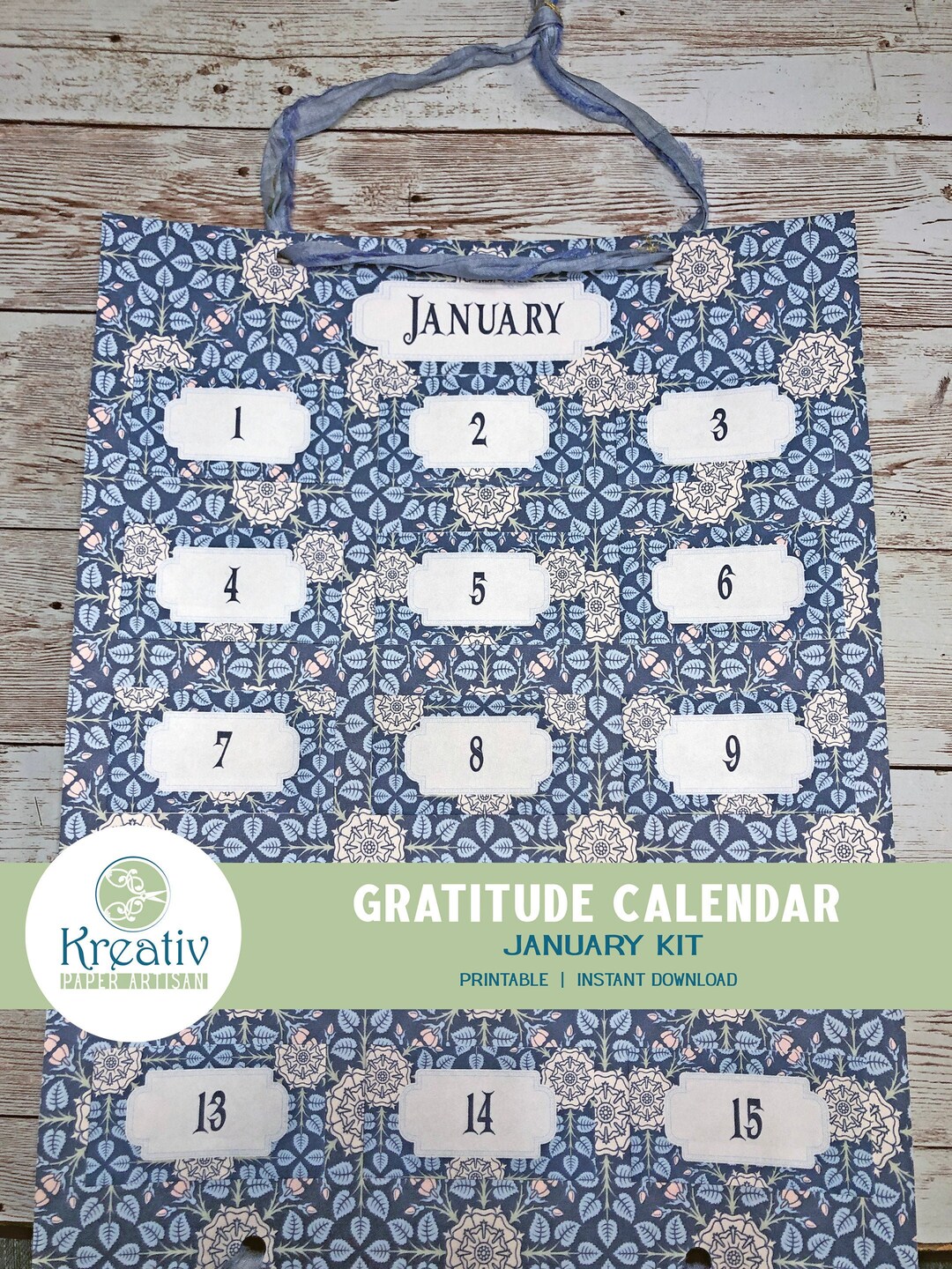 January Gratitude Calendar Gratitude Jar Alternative One - Etsy