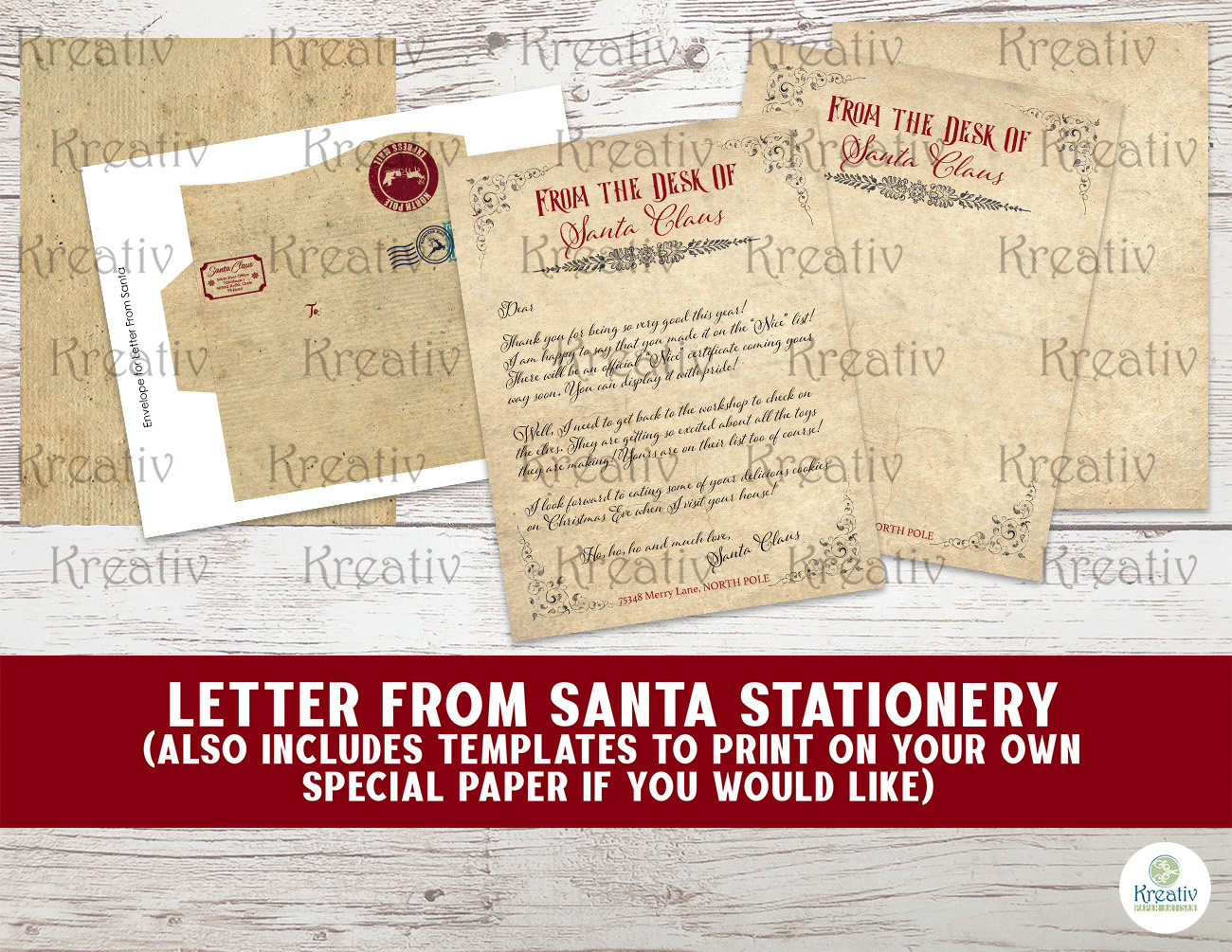 Letters to Santa Kit, Official Letter From Santa, Santa's Mailbox ...