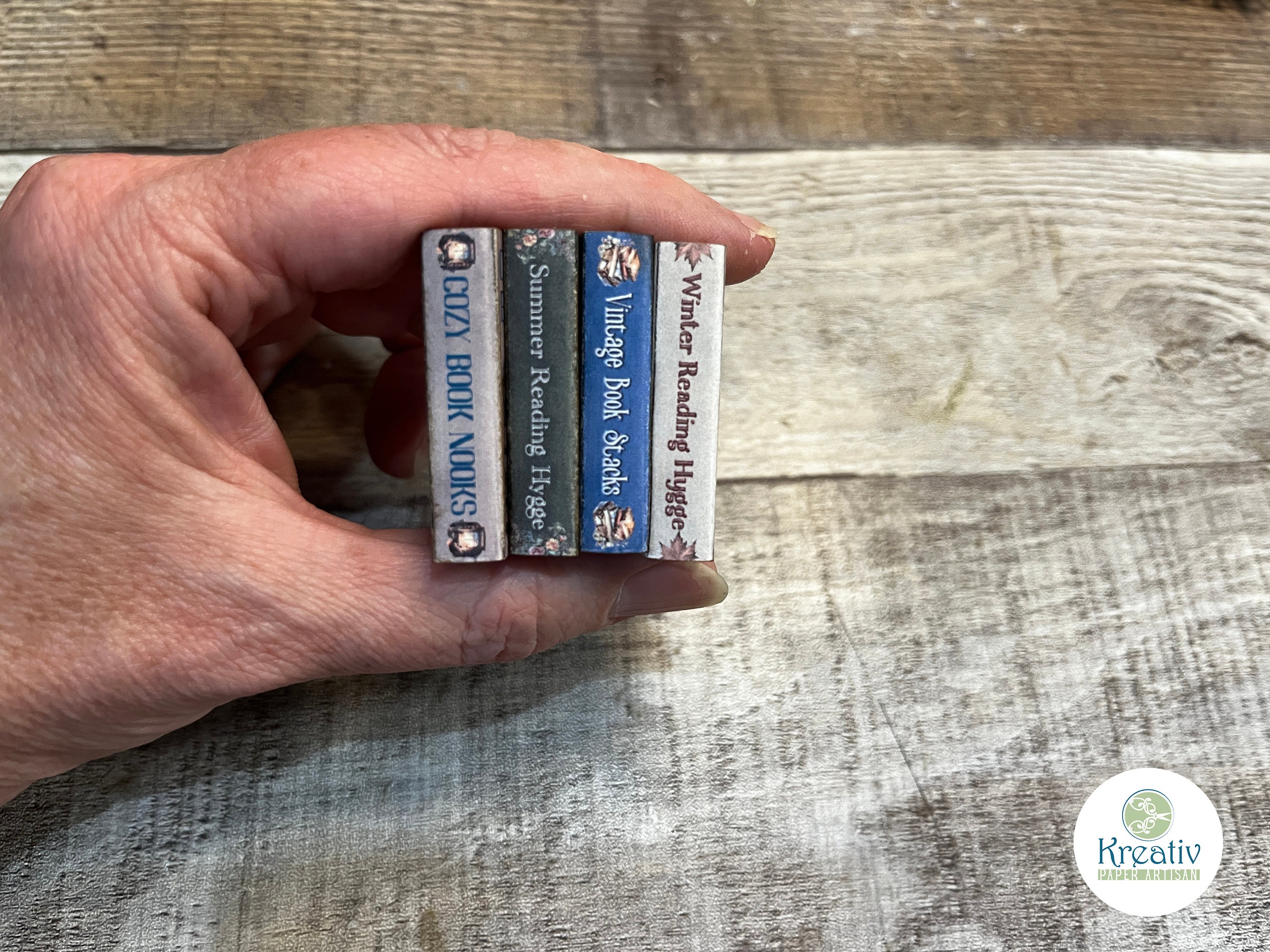 Cozy Bookworm Mini Books, Book Lover, Reading, Hygge, Summer, Winter ...