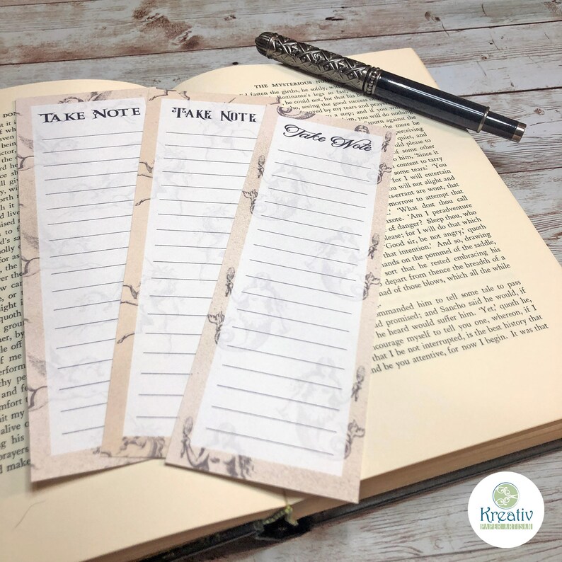 Printable Bookmarks, Take Note, Book Notes, Book Lovers Gift, Bookworm ...