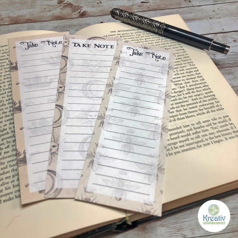 Printable Bookmarks Take Note Book Notes Book Lovers Gift - Etsy