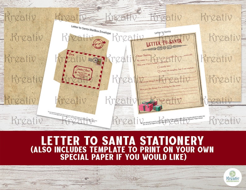 Letters to Santa Kit, Official Letter From Santa, Santa's Mailbox ...