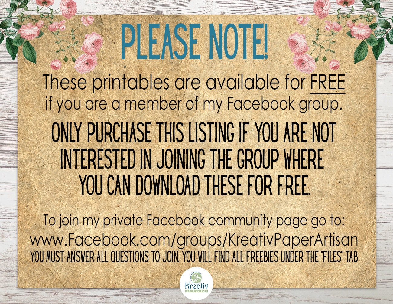 Junk Journal Freebies, 2020, Kreativ Paper Artisan, Facebook Group ...