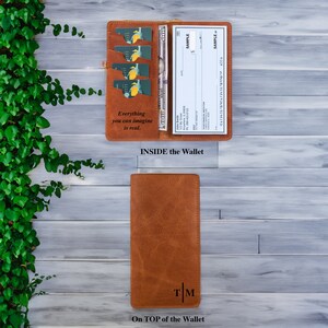 Slim Checkbook Covers Men, Leather Checkbook Cover, Personalized ...