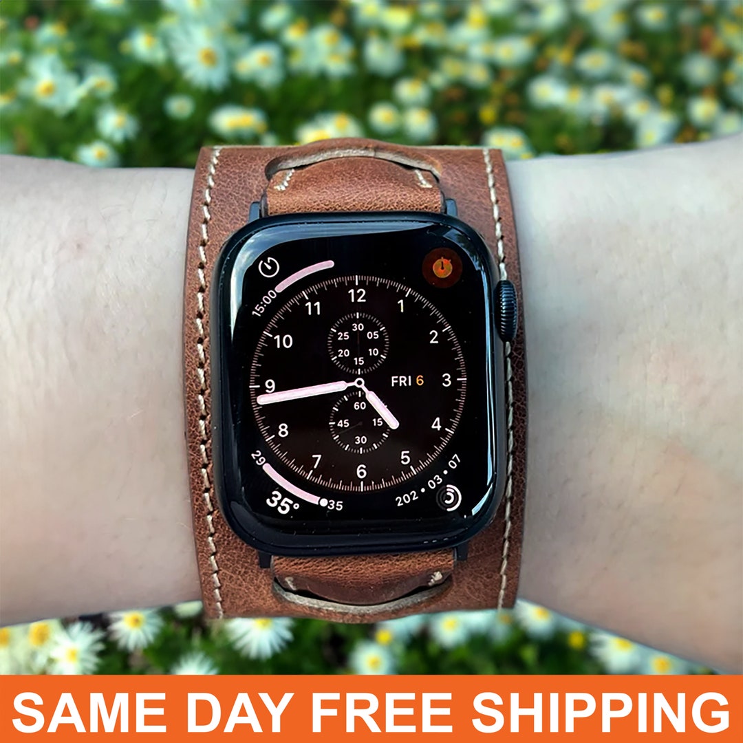 Apple Watch Bands, Leather Apple Watch Strap, Apple Watch 11 Band Men ...