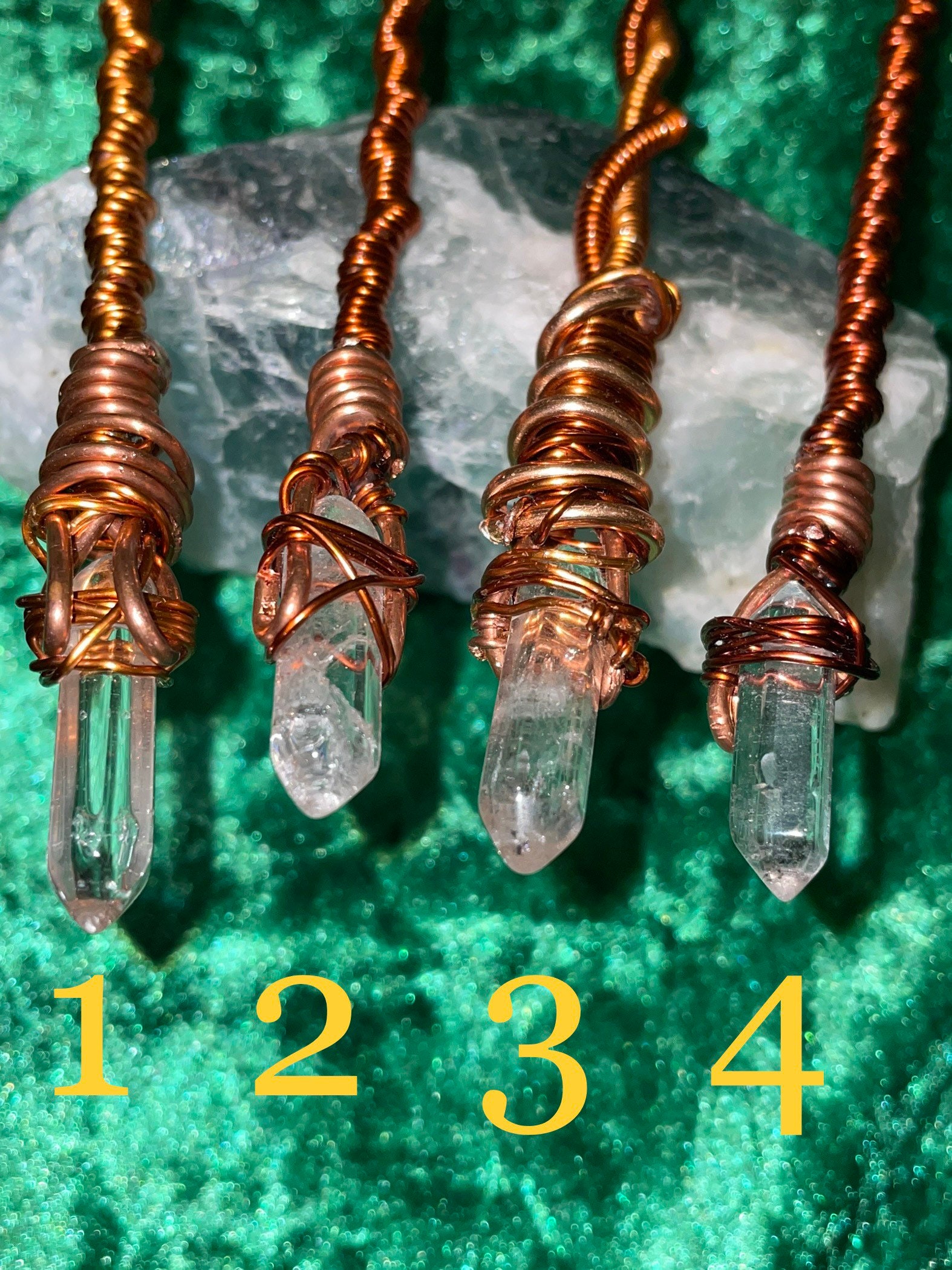 Copper Wand Clear Quartz Point - Etsy