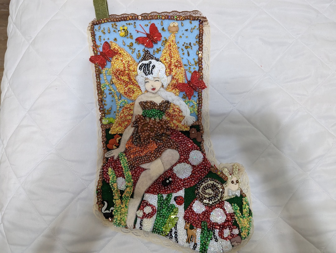 Woodland Fairy-bucilla Stocking - Etsy