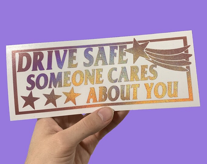 DRIVE SAFE Someone Cares About YOU Vinyl Window Decal Car - Etsy