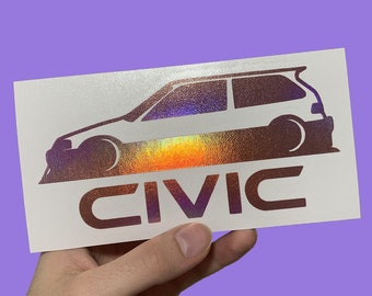 Hoonda Chrome Oil Slick Car Sticker JDM Osaka Drift Kanjo Import Car - Etsy