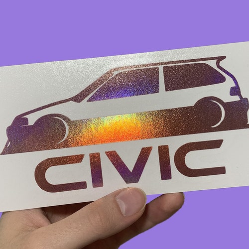 JDM Katakana Civic Vinyl Decal Car Sticker - Etsy