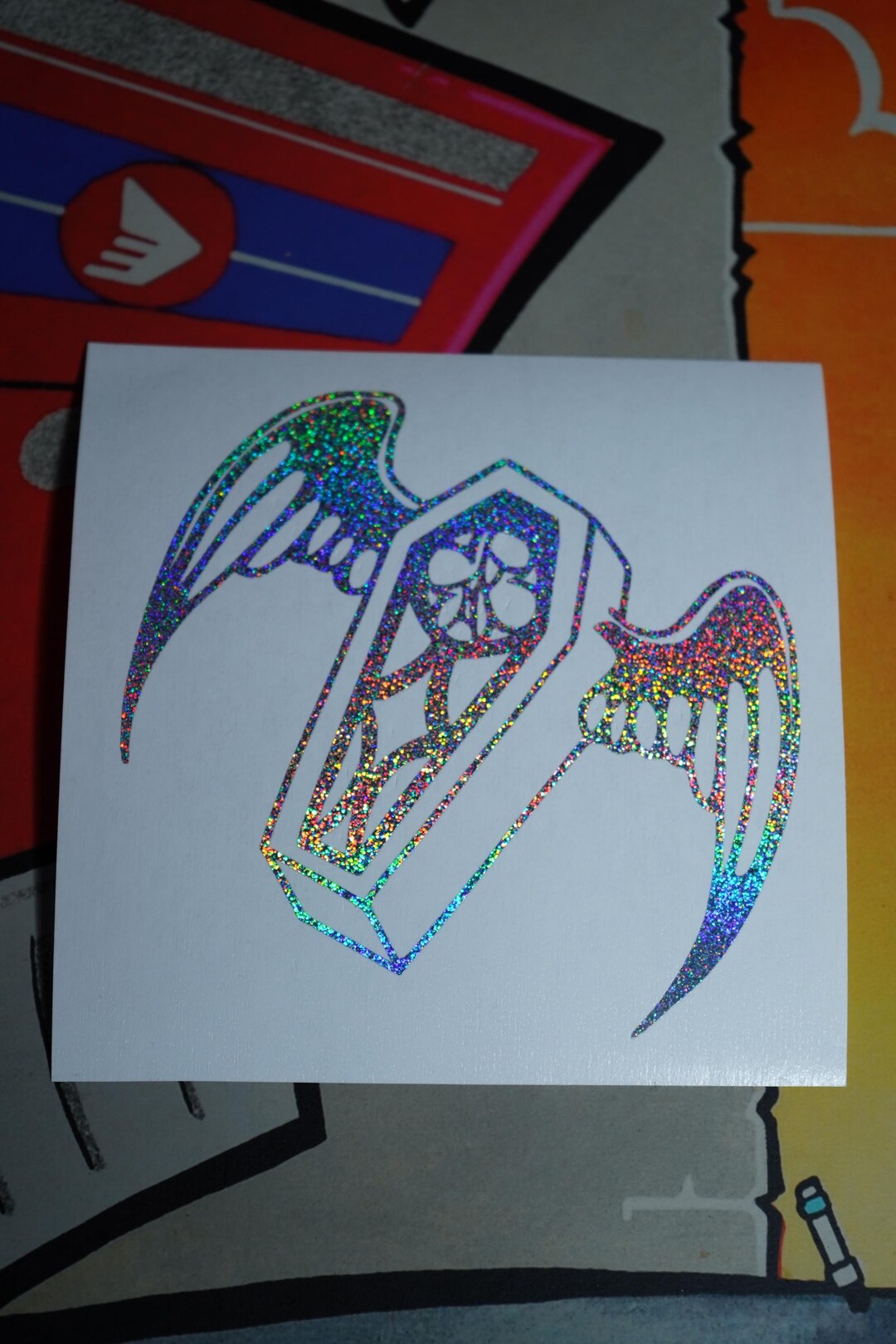 Coffin W/ Angel Wings Vinyl Window Decal Car Sticker - Etsy