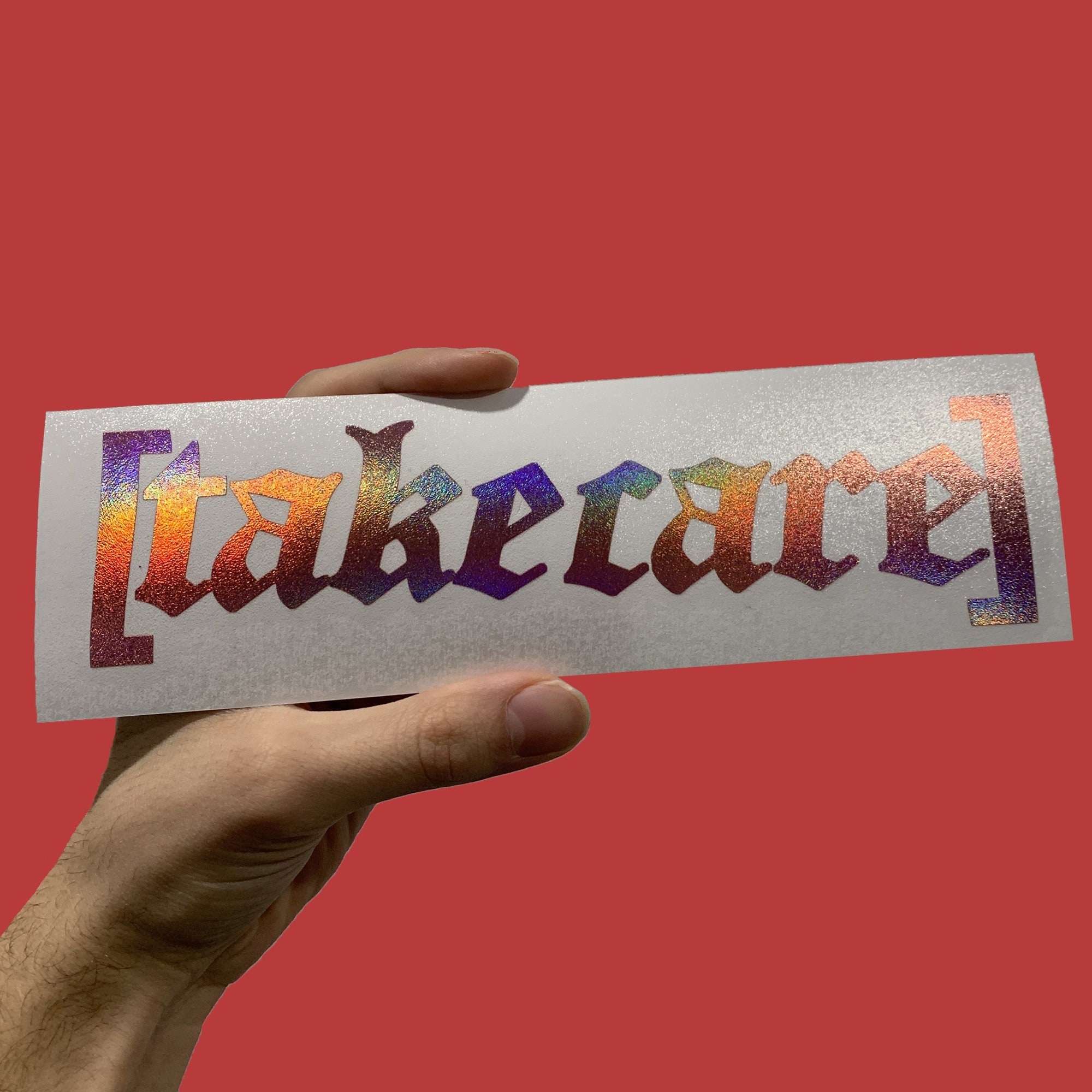 TAKE CARE Vinyl Window Decal Car Sticker - Etsy