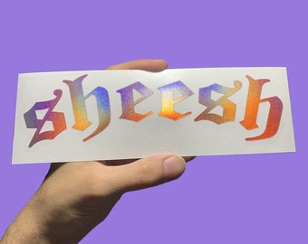 Sheesh Decal, Sheesh Sticker, Vinyl Window Decal, Trendy Saying ...