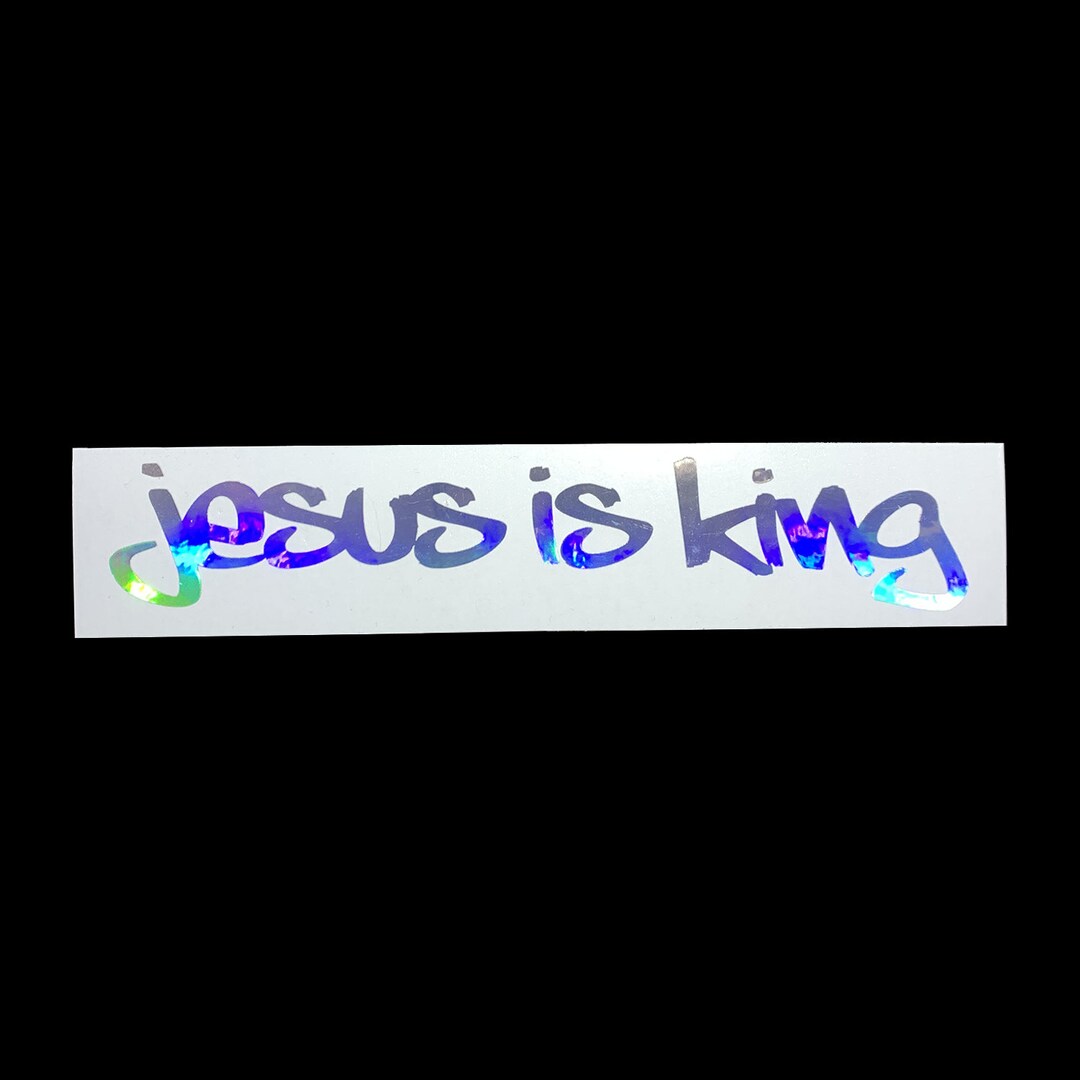 JESUS IS KING Vinyl Window Decal Car Sticker - Etsy