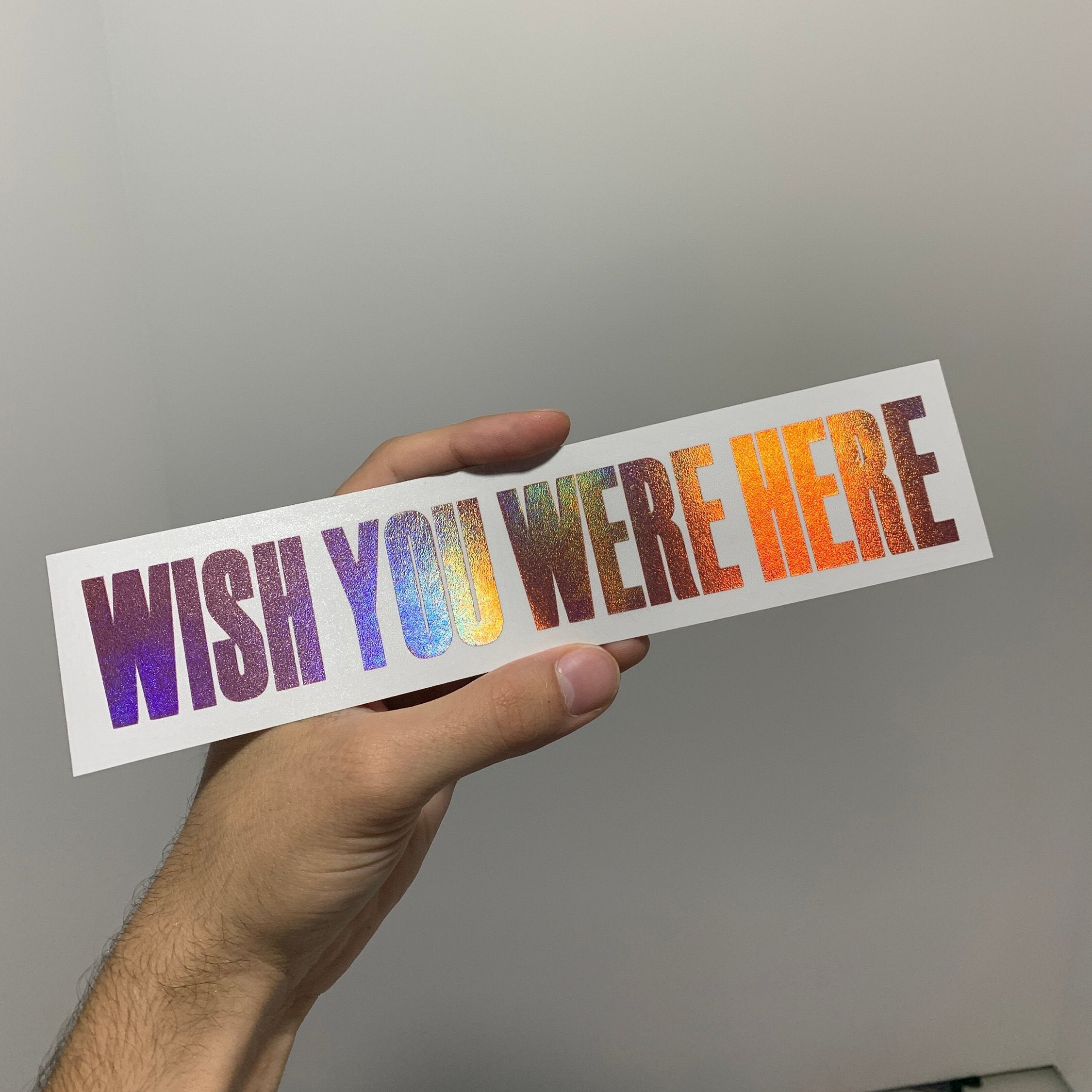 Wish You Were Here Vinyl Decal Sticker | Etsy