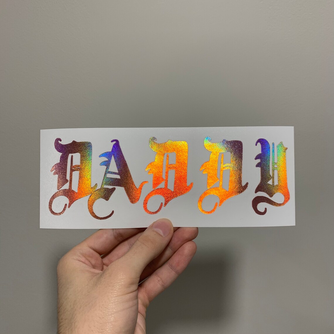 Daddy Vinyl Window Decal Car Sticker Etsy