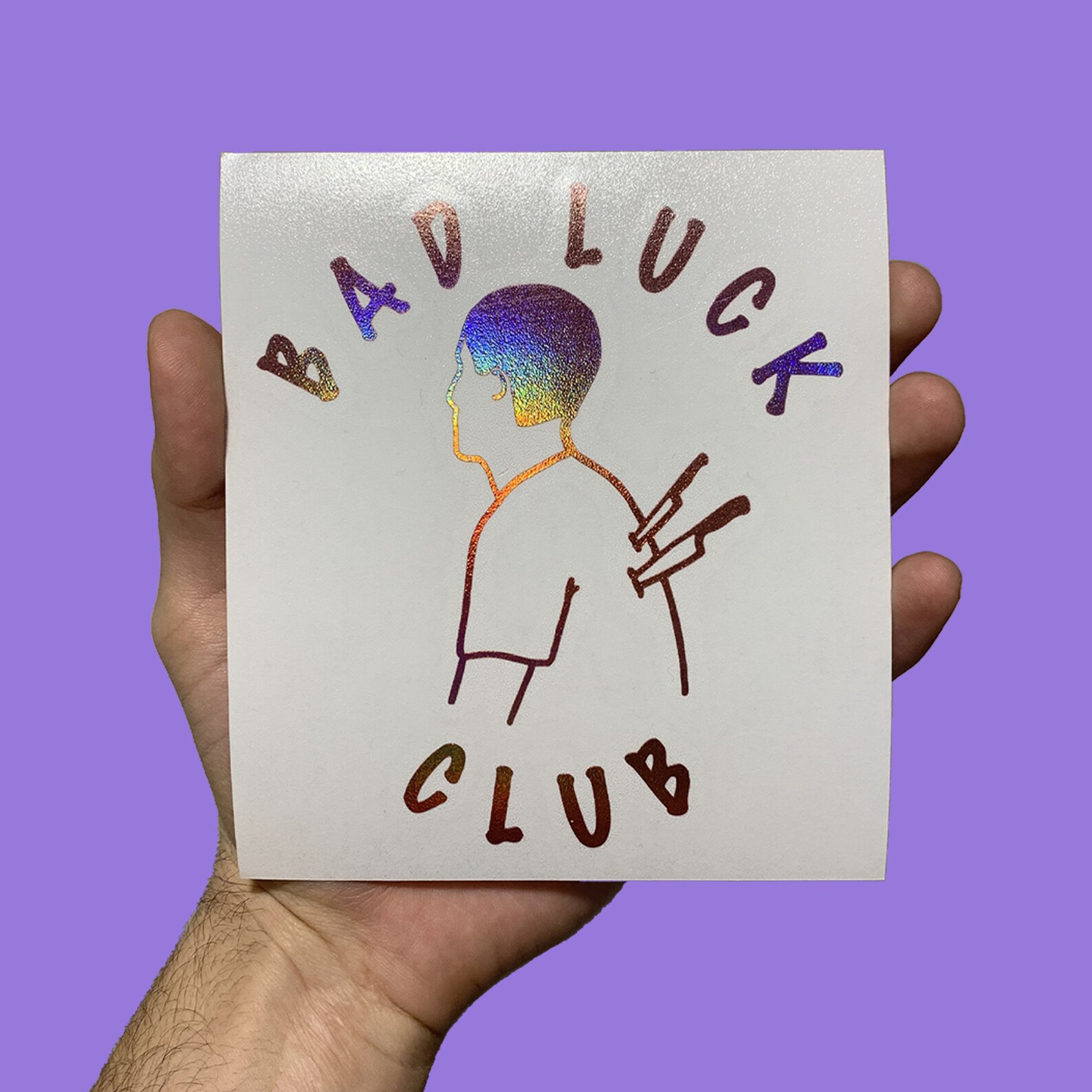 BAD LUCK CLUB Vinyl Window Decal Car Sticker | Etsy